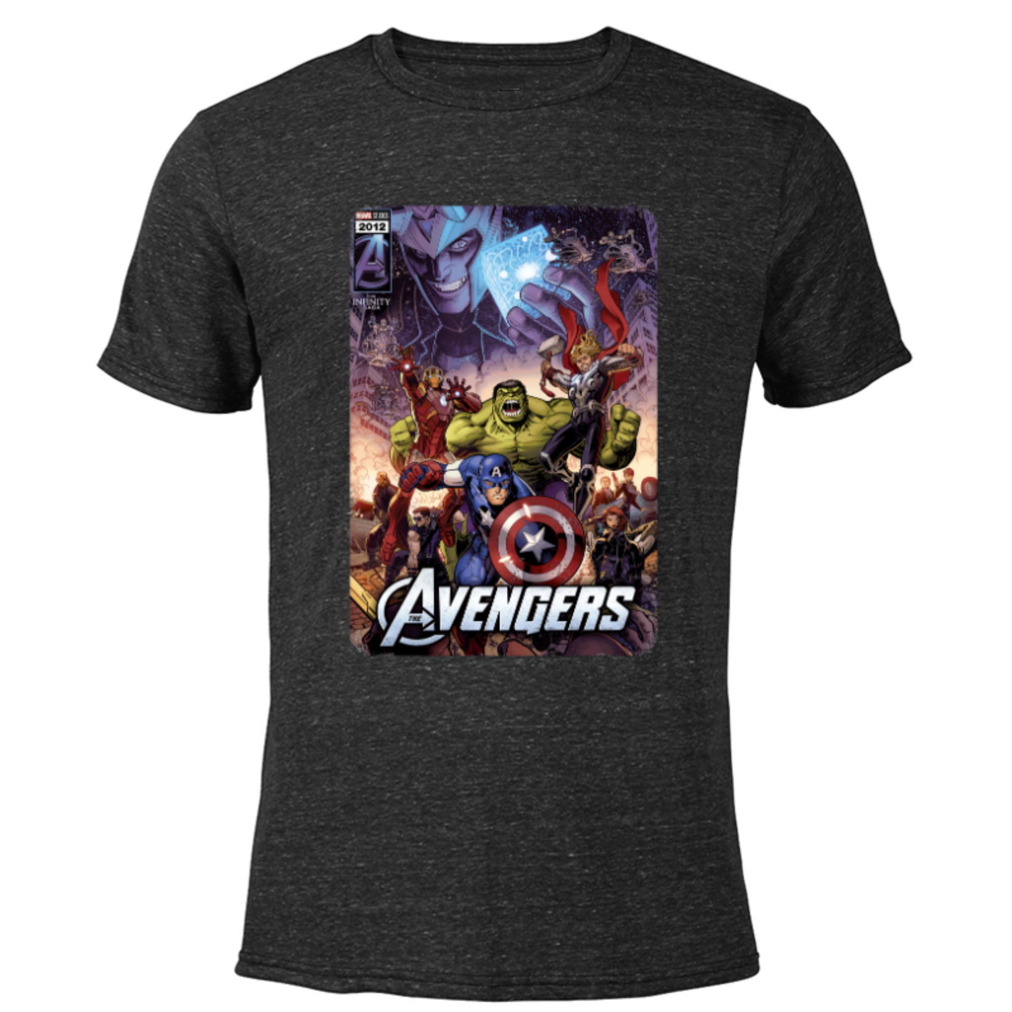 Marvel The Avengers Infinity Saga Comic Cover - Short Sleeve Blended T ...