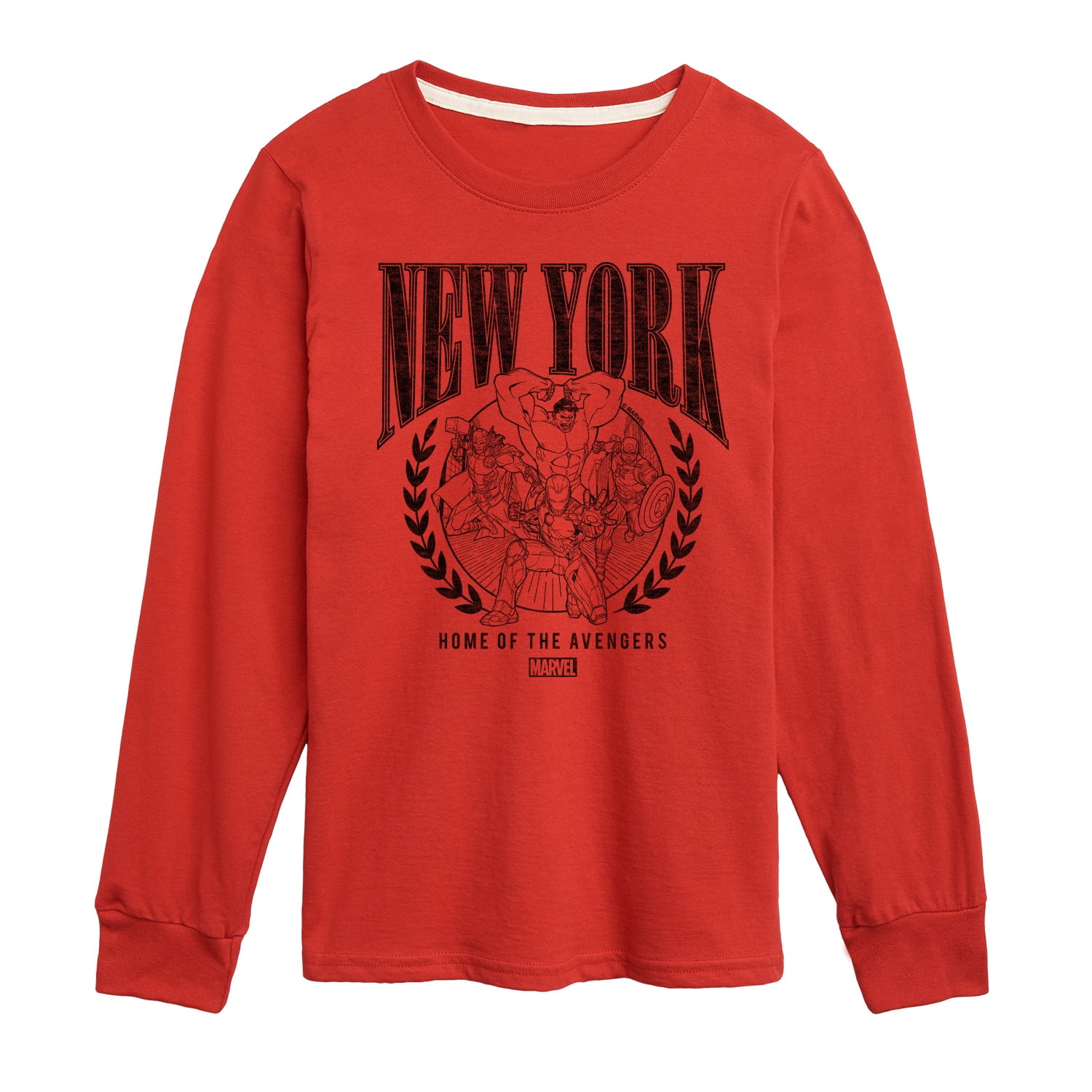 Marvel The Avengers - NYC - Toddler And Youth Long Sleeve Graphic T ...
