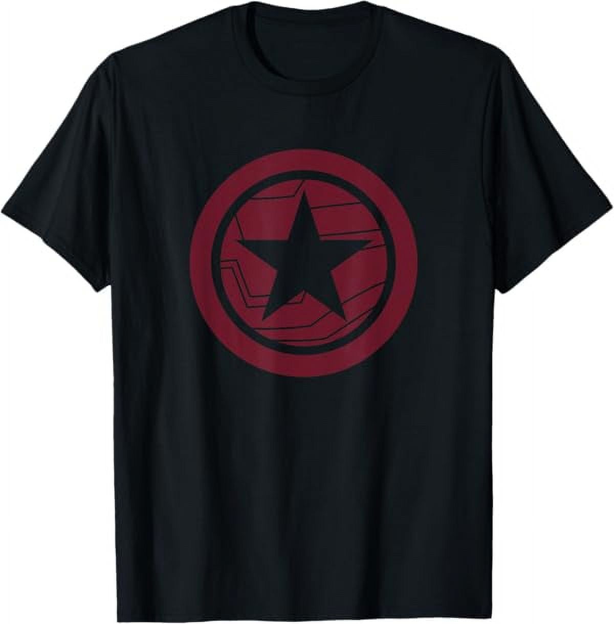 Marvel The Falcon And The Winter Soldier Bucky Red Logo T-Shirt ...