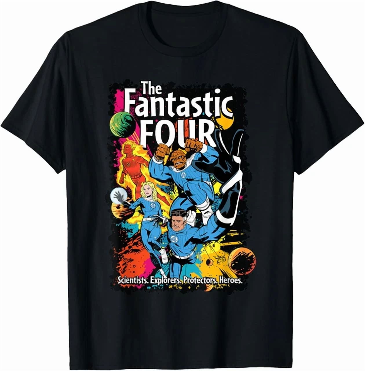 Marvel The Fantastic Four_ First Steps Epic Comic Book Cover T-Shirt ...