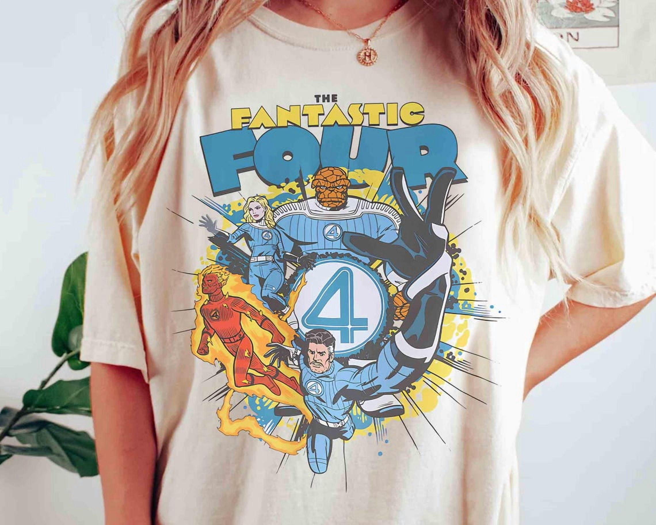 Marvel The Fantastic Four First Steps T-Shirt, Marvel Studio Superhero ...