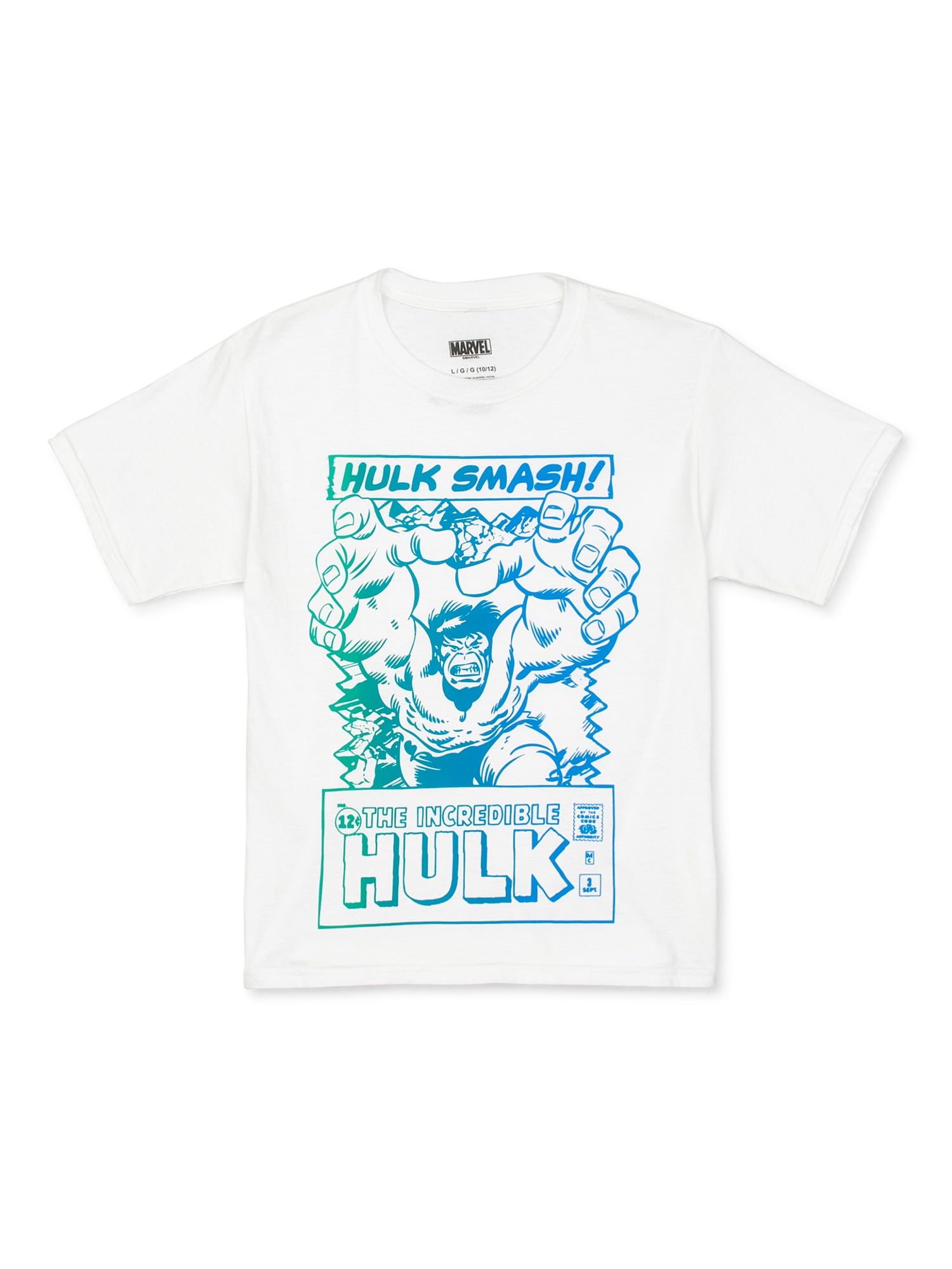 Marvel The Hulk Boys Classic Comic Hulk Smash Graphic T-Shirt, Sizes 4 ...