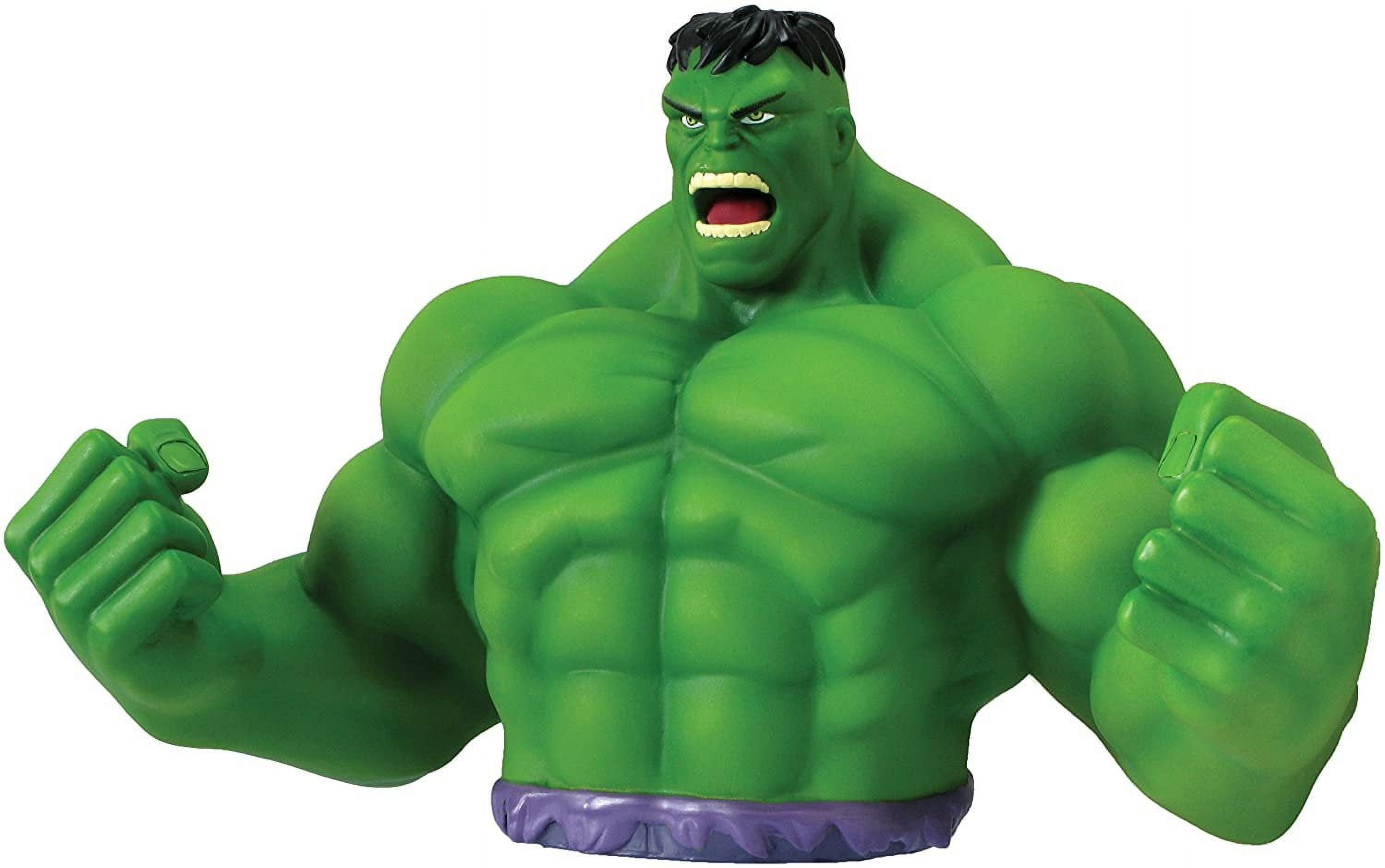 Marvel Superhero Hulk Bust Bank for Kids - Incredible Coin Money Piggy ...