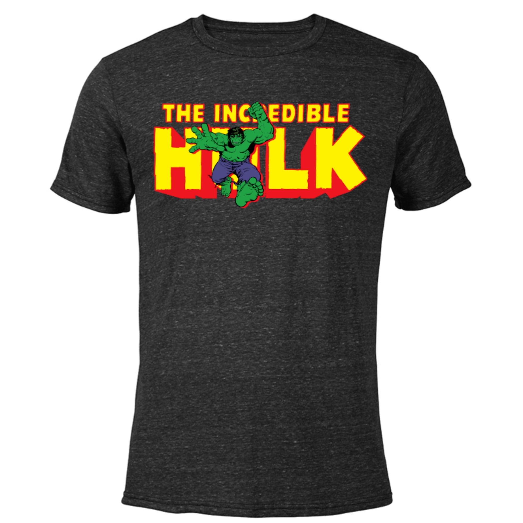 Marvel The Incredible Hulk Retro Comic Logo - Short Sleeve Blended T ...