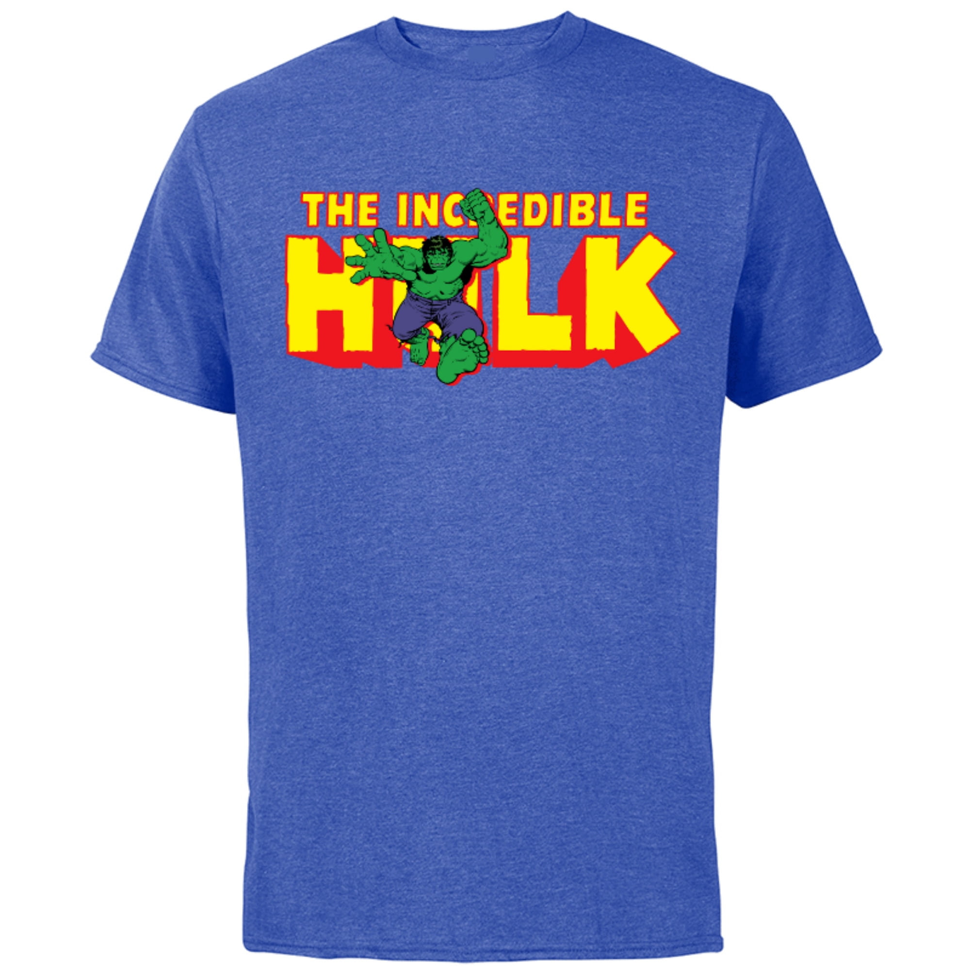 Marvel The Incredible Hulk Retro Comic Logo - Short Sleeve Cotton T ...