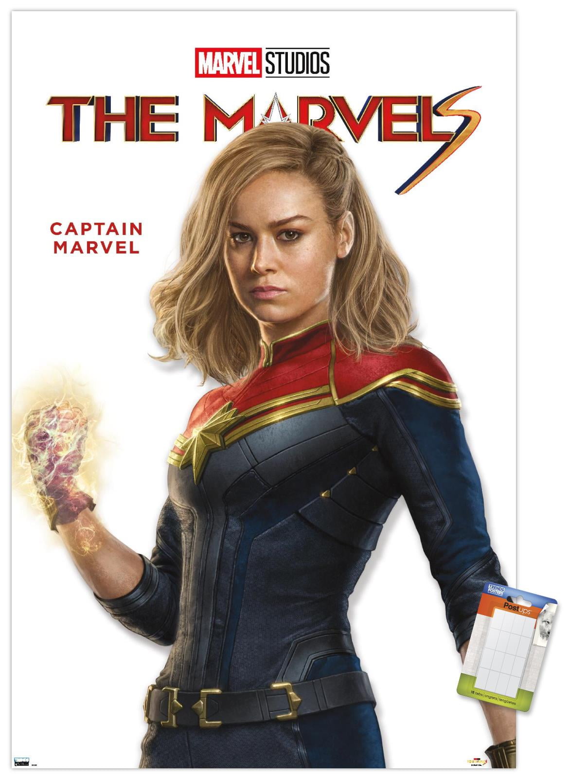 Marvel The Marvels - Captain Marvel Feature Series Wall Poster, 14.725 ...