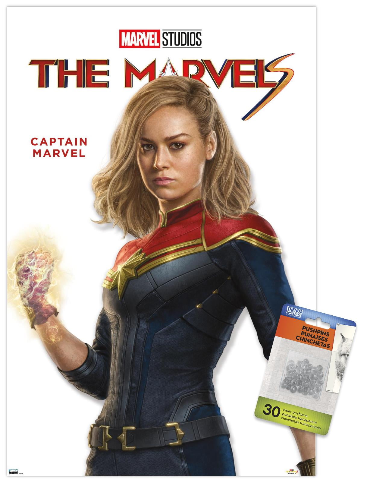 Marvel The Marvels - Captain Marvel Feature Series Wall Poster with ...