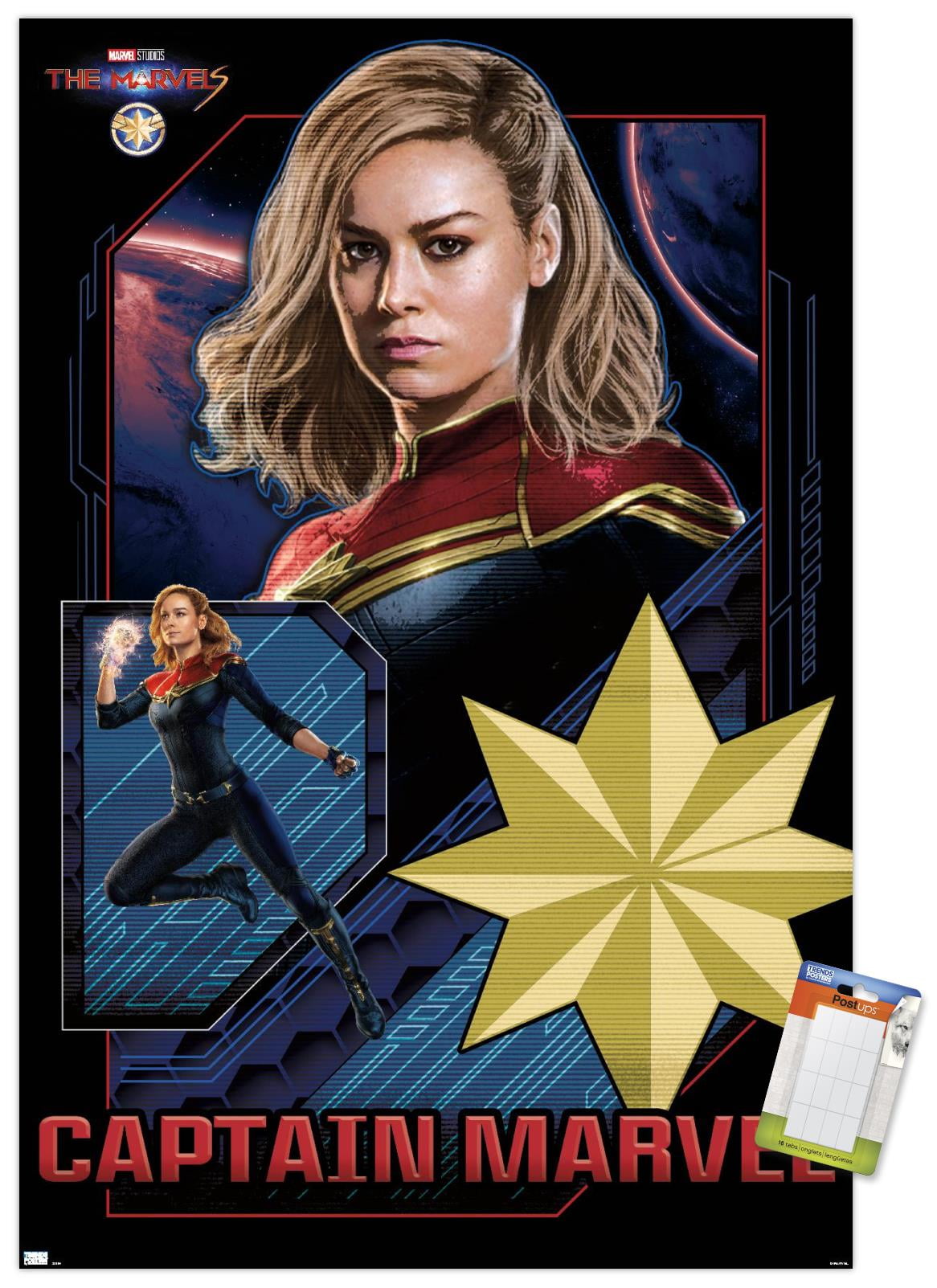 Marvel The Marvels - Captain Marvel Wall Poster, 22.375" x 34 ...