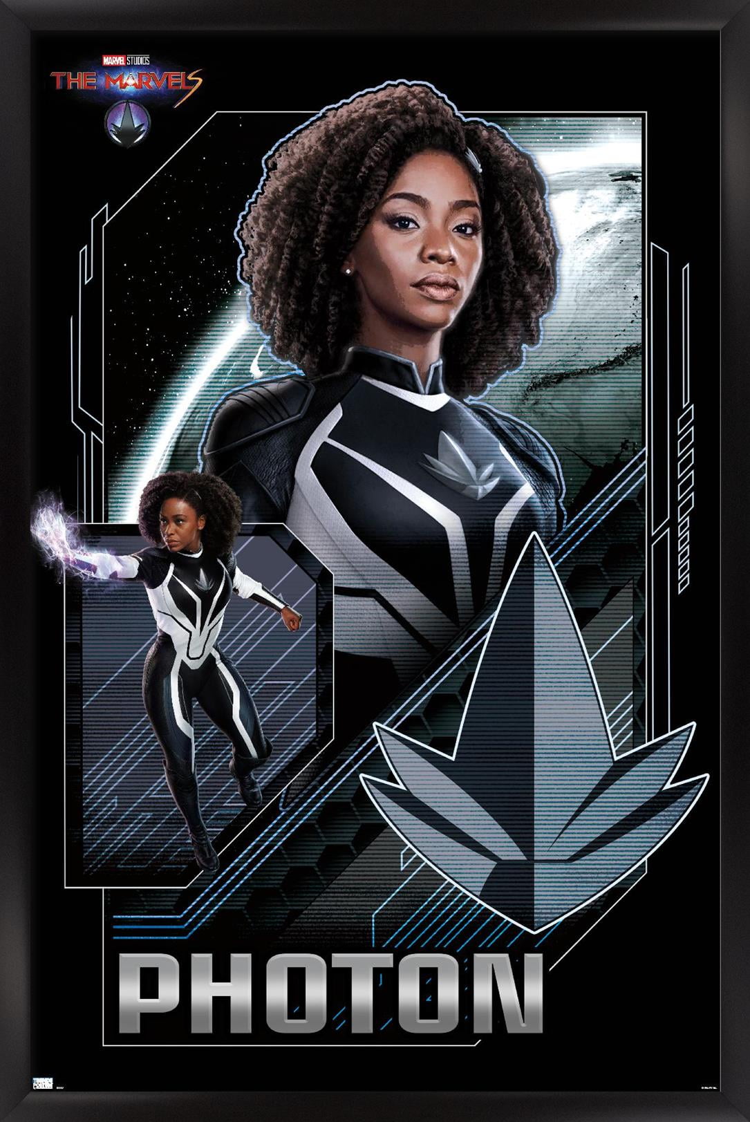 Marvel The Marvels - Photon Wall Poster, 14.725" x 22.375" Framed ...