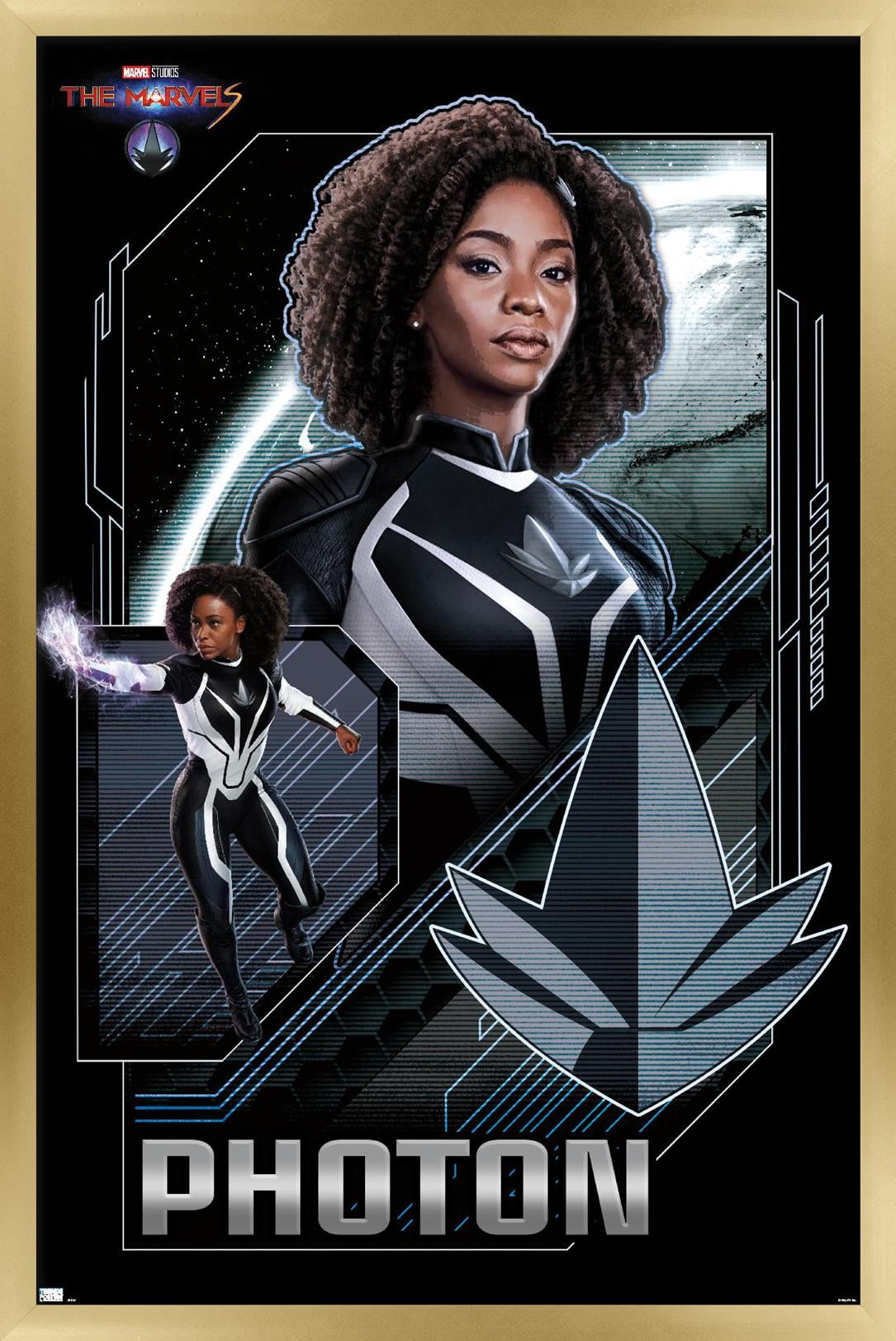 Marvel The Marvels - Photon Wall Poster, 22.375" x 34" Framed - Walmart.com