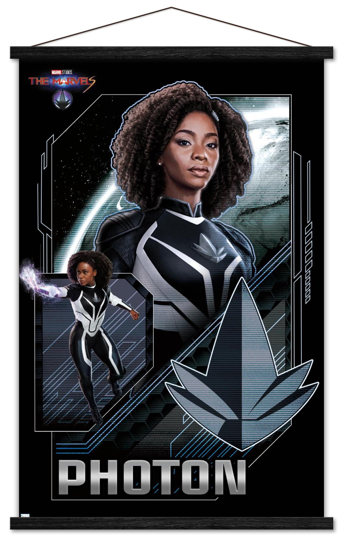 Marvel The Marvels - Photon Wall Poster with Magnetic Frame, 22.375" x ...