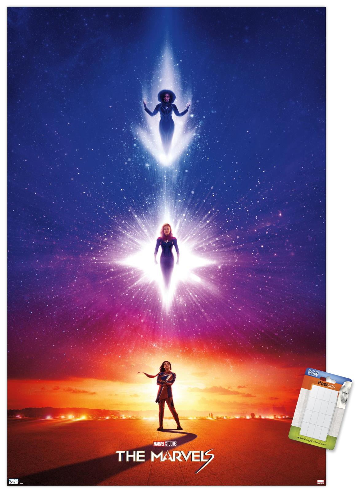Marvel The Marvels - Teaser One Sheet Wall Poster, 22.375" x 34 ...