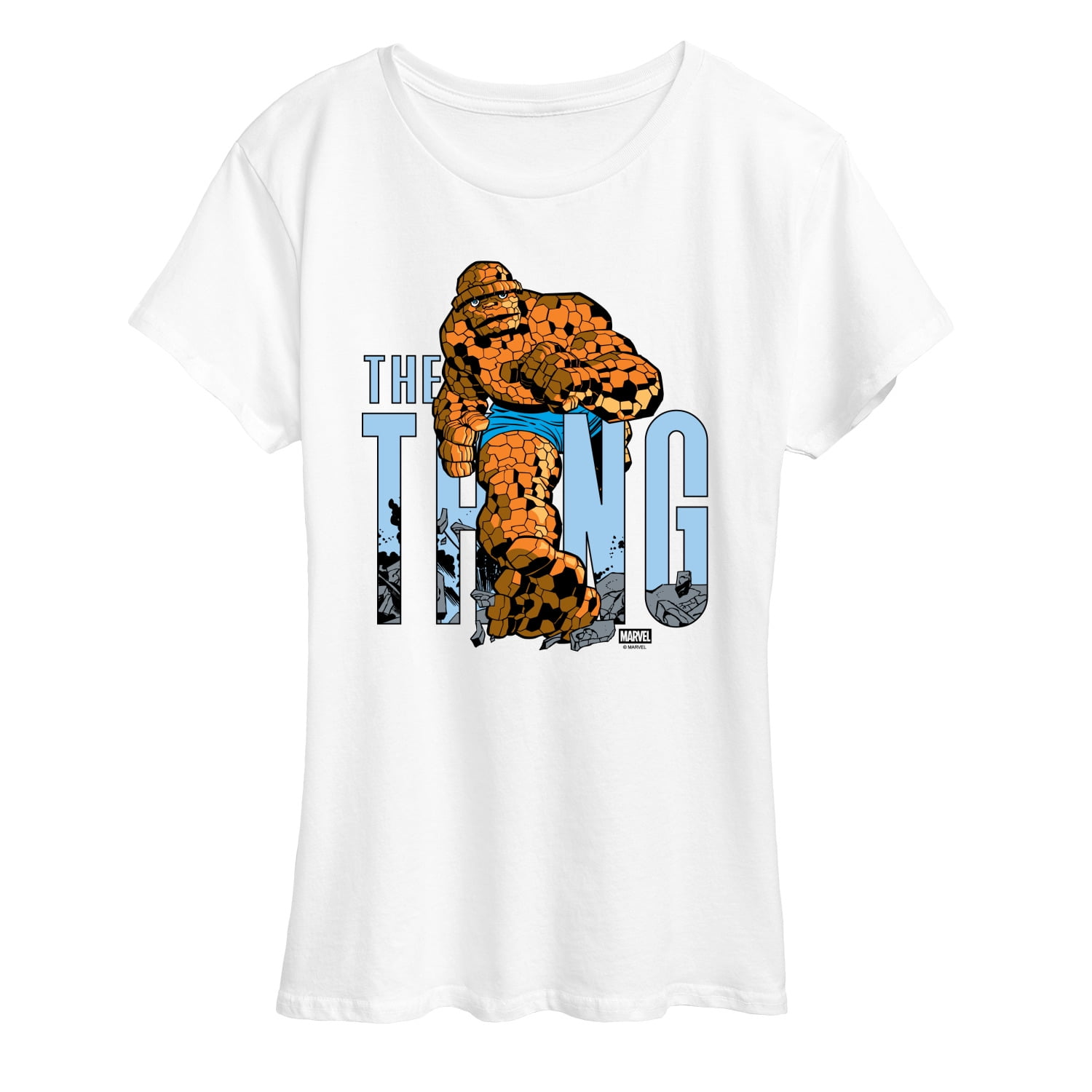 Marvel - The Thing - Women's Short Sleeve Graphic T-Shirt - Walmart.com