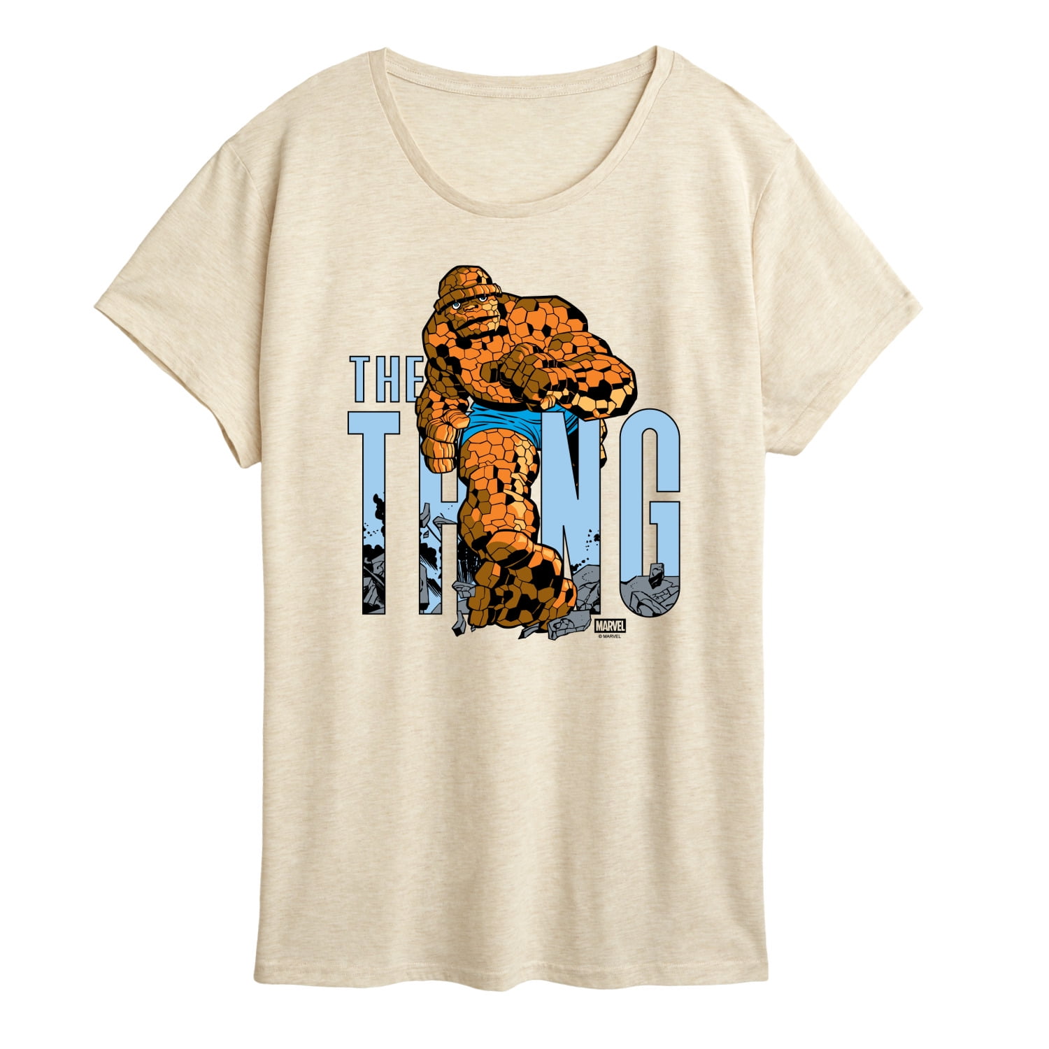 Marvel - The Thing - Women's Short Sleeve Graphic T-Shirt - Walmart.com