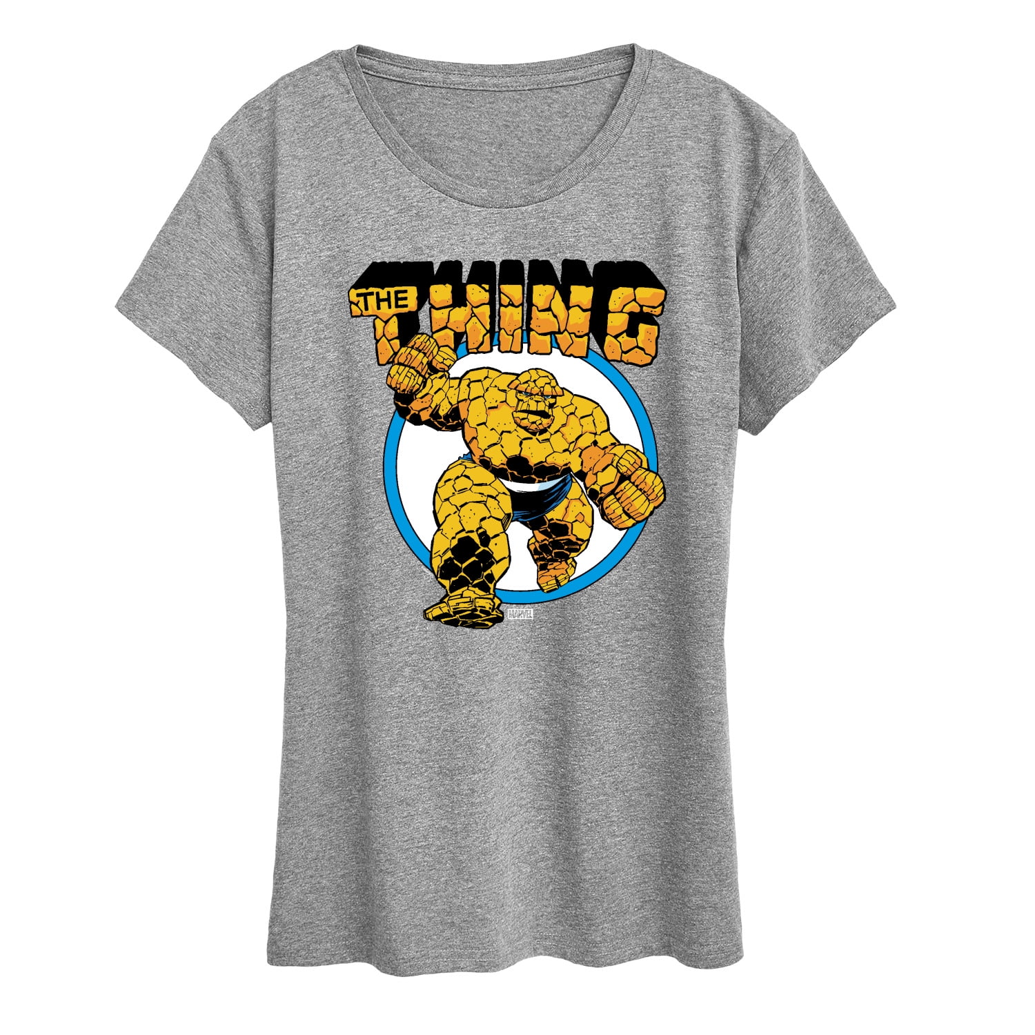 Marvel - Thing Logo - Women's Short Sleeve Graphic T-Shirt - Walmart.com