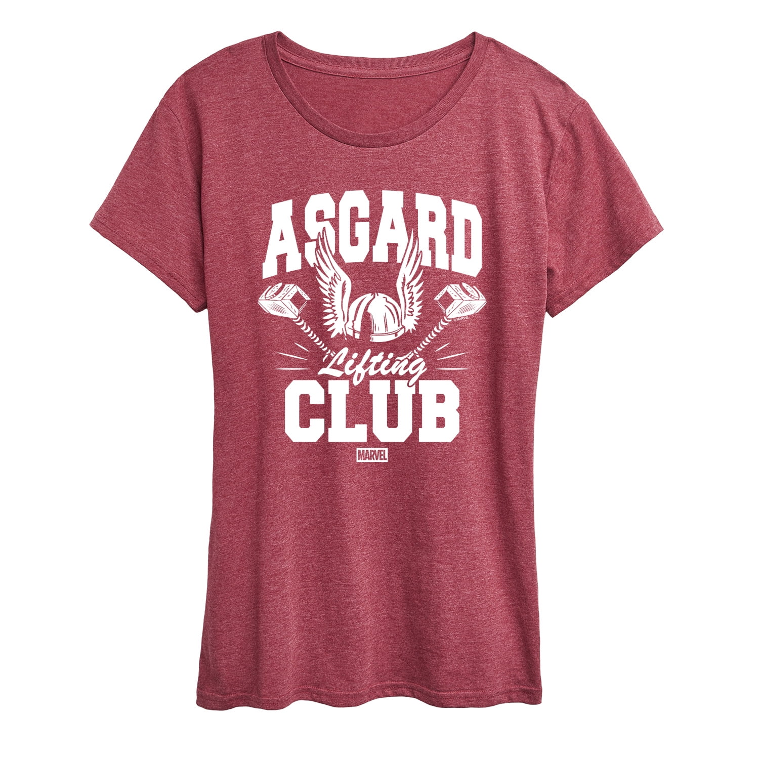 Marvel Thor - Asgard Lift Club - Women's Short Sleeve Graphic T-Shirt ...