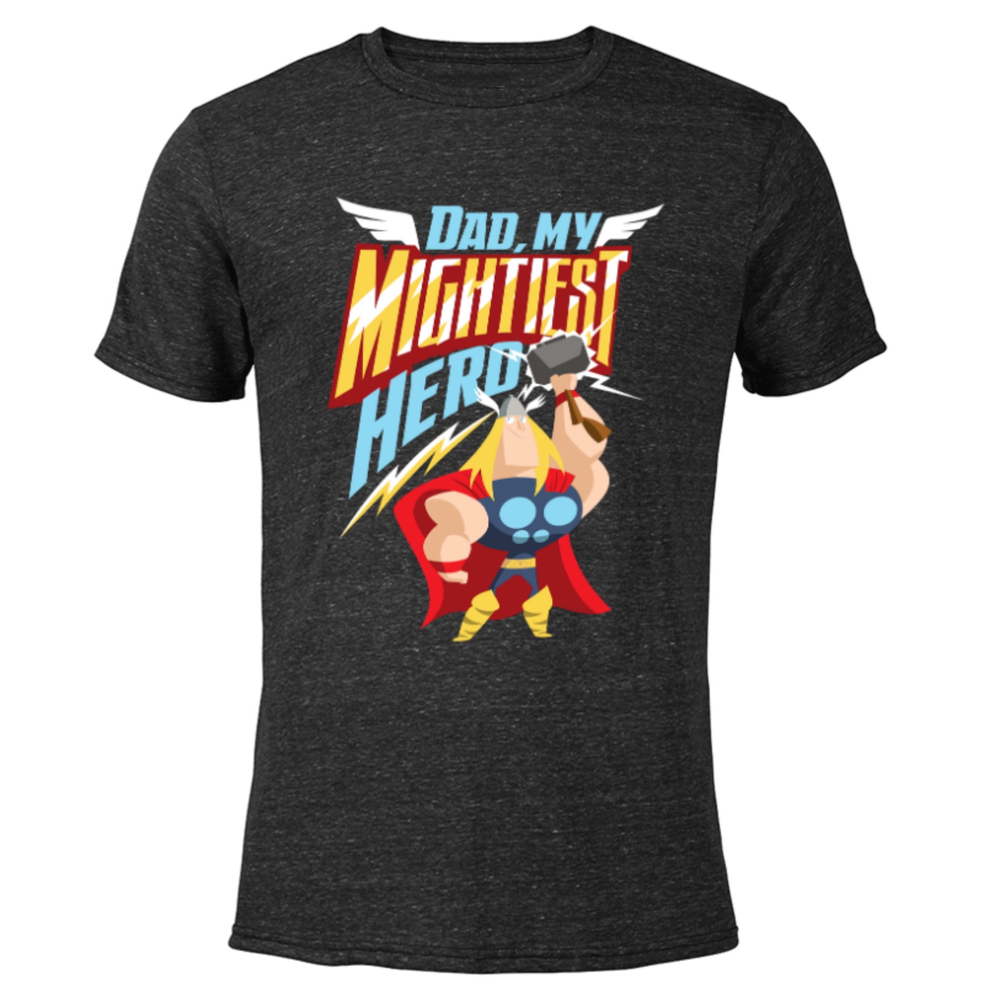 Marvel Thor Dad, My Mightiest Hero Father’s Day - Short Sleeve Blended ...