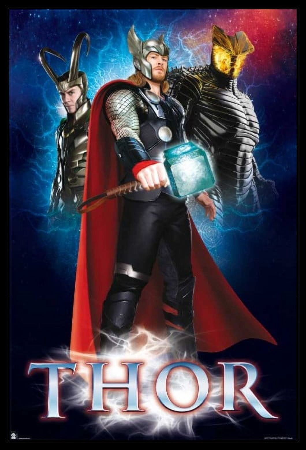 Marvel Thor-Hfe Laminated & Framed Poster (24 x 36) - Walmart.com