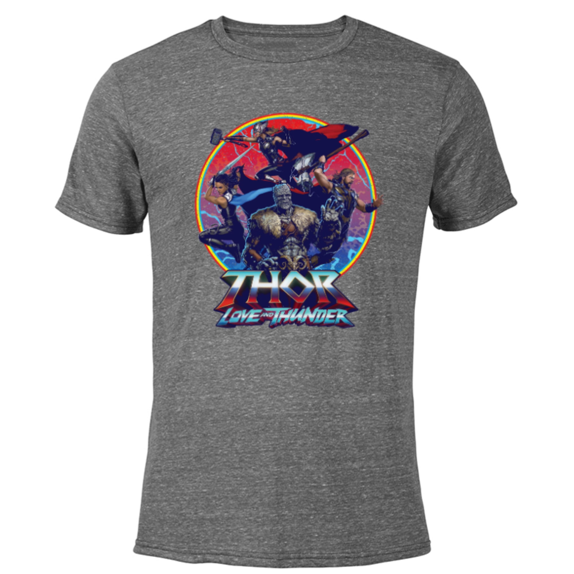 Marvel Thor: Love and Thunder Character Badge - Short Sleeve Blended T ...