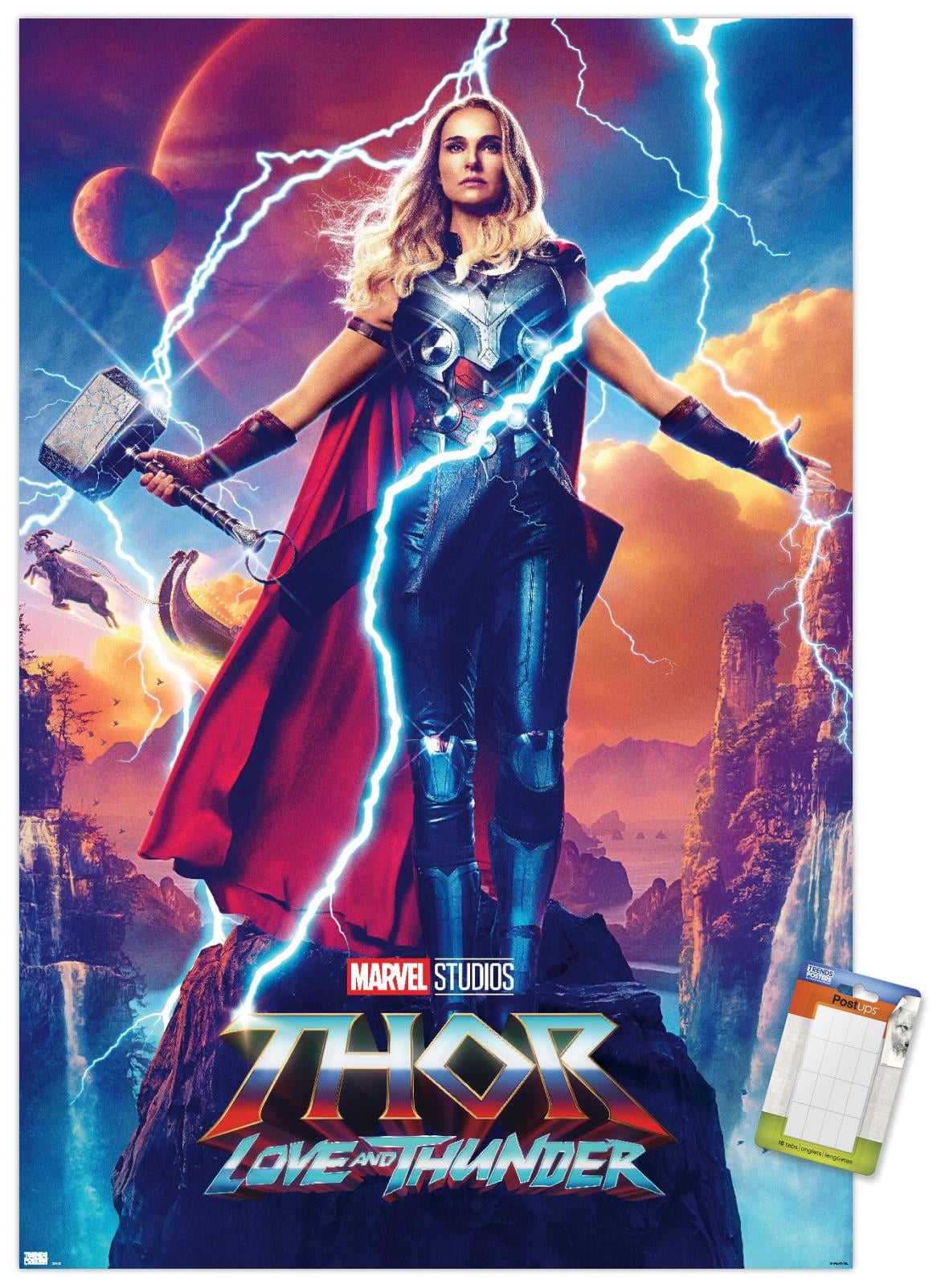 Marvel Thor: Love and Thunder - Jane Foster One Sheet Wall Poster, 22. ...