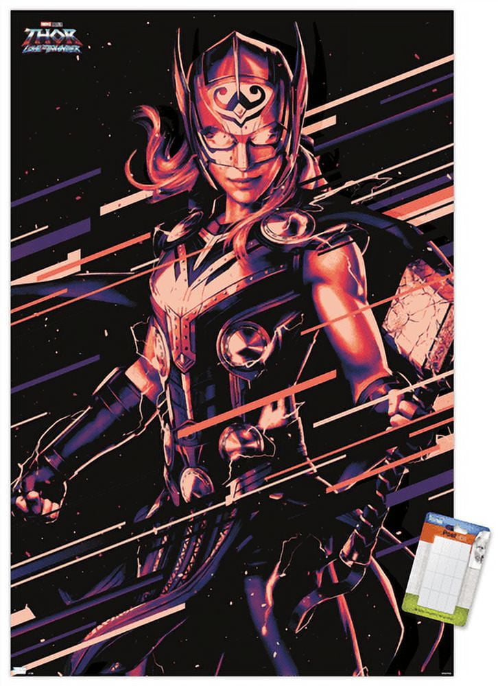 Marvel Thor: Love and Thunder - Mighty Thor Wall Poster, 22.375" x 34 ...