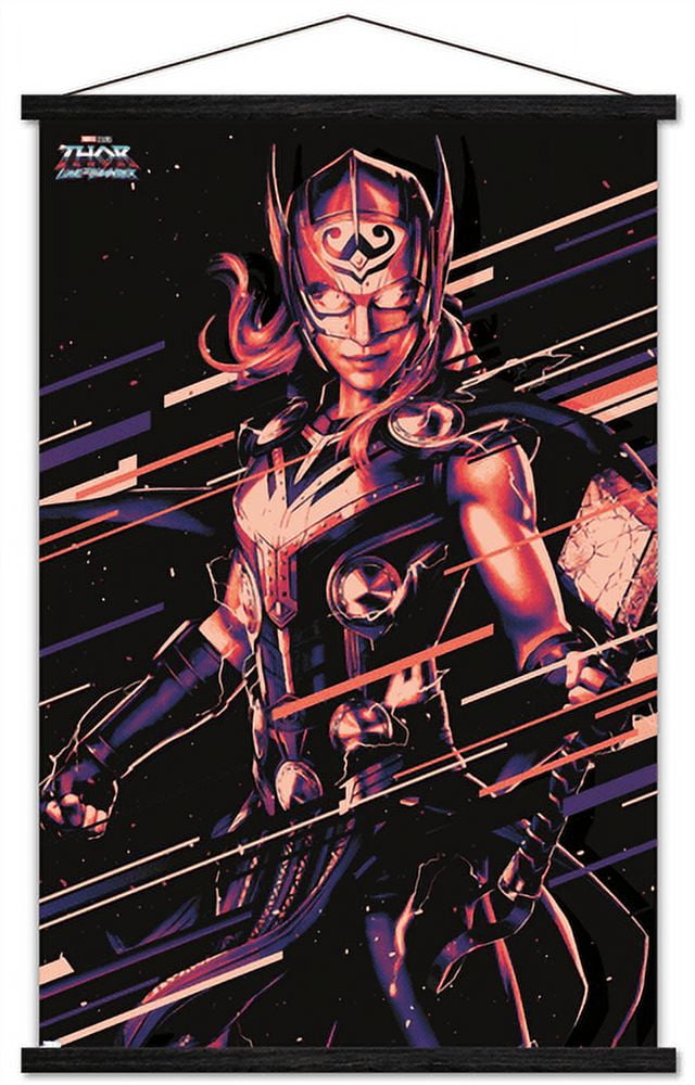 Marvel Thor: Love and Thunder - Mighty Thor Wall Poster with Magnetic ...