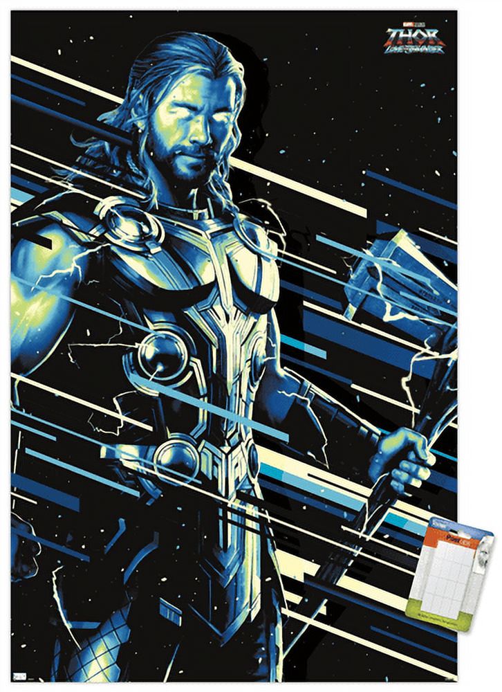 Marvel Thor: Love and Thunder - Thor Wall Poster, 14.725" x 22.375 ...