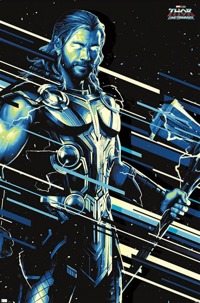 Marvel Thor: Love and Thunder - Thor Wall Poster, 22.375" x 34 ...