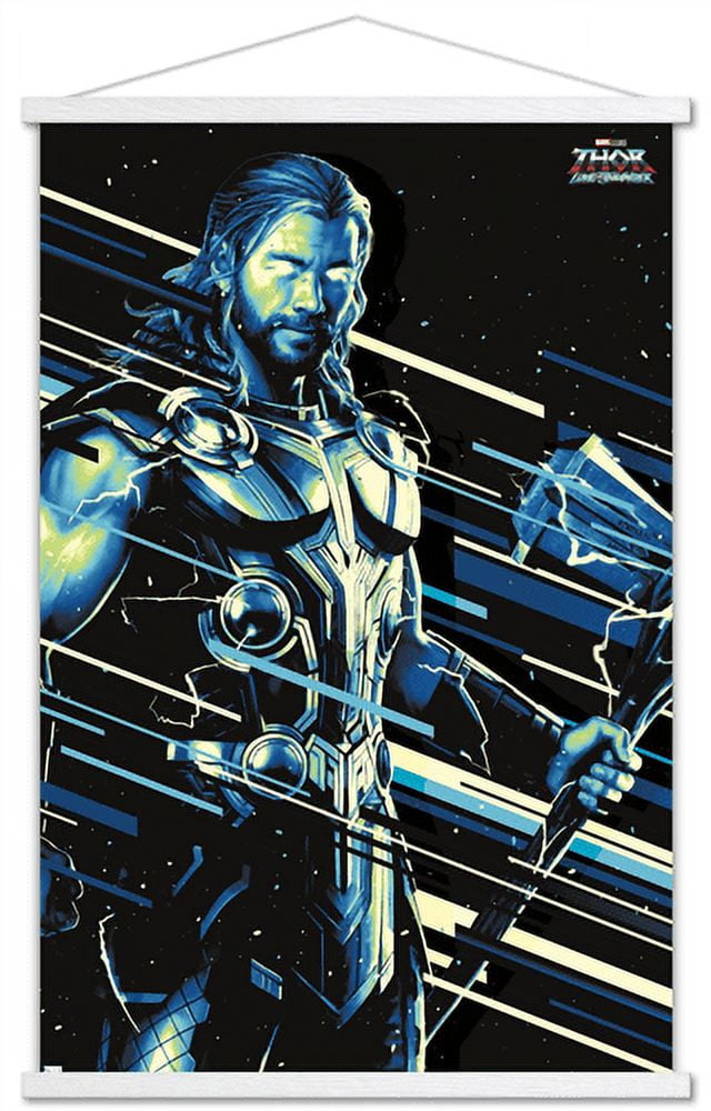 Marvel Thor: Love and Thunder - Thor Wall Poster with Magnetic Frame ...