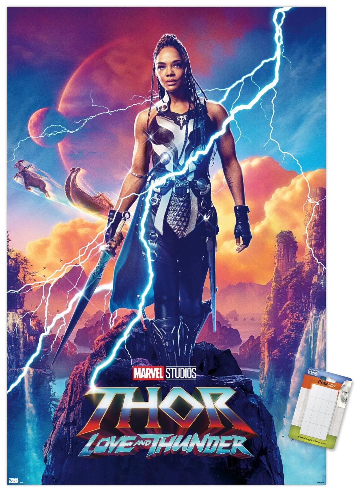 Marvel Thor: Love and Thunder - Valkyrie One Sheet Wall Poster, 14.725" x 22.375" - Walmart.com