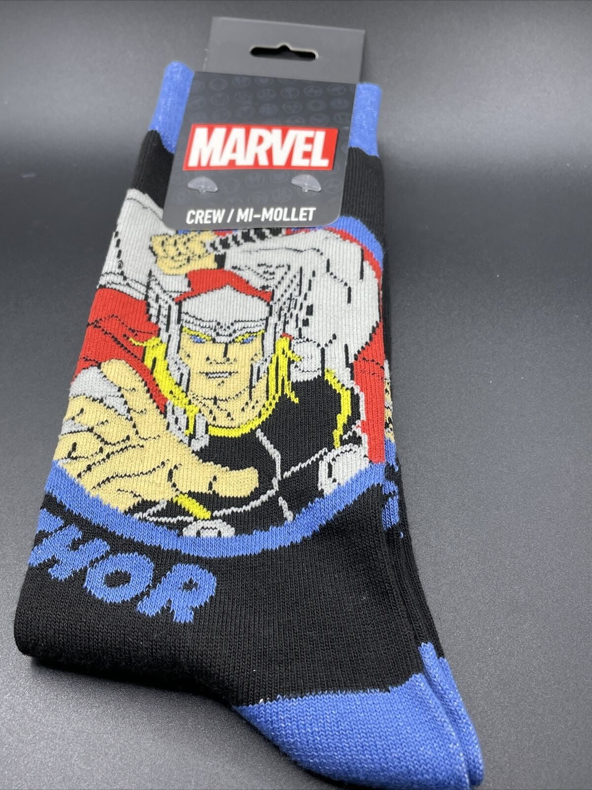 Marvel Thor Mens Crew Socks Size 7-11 - Walmart.com