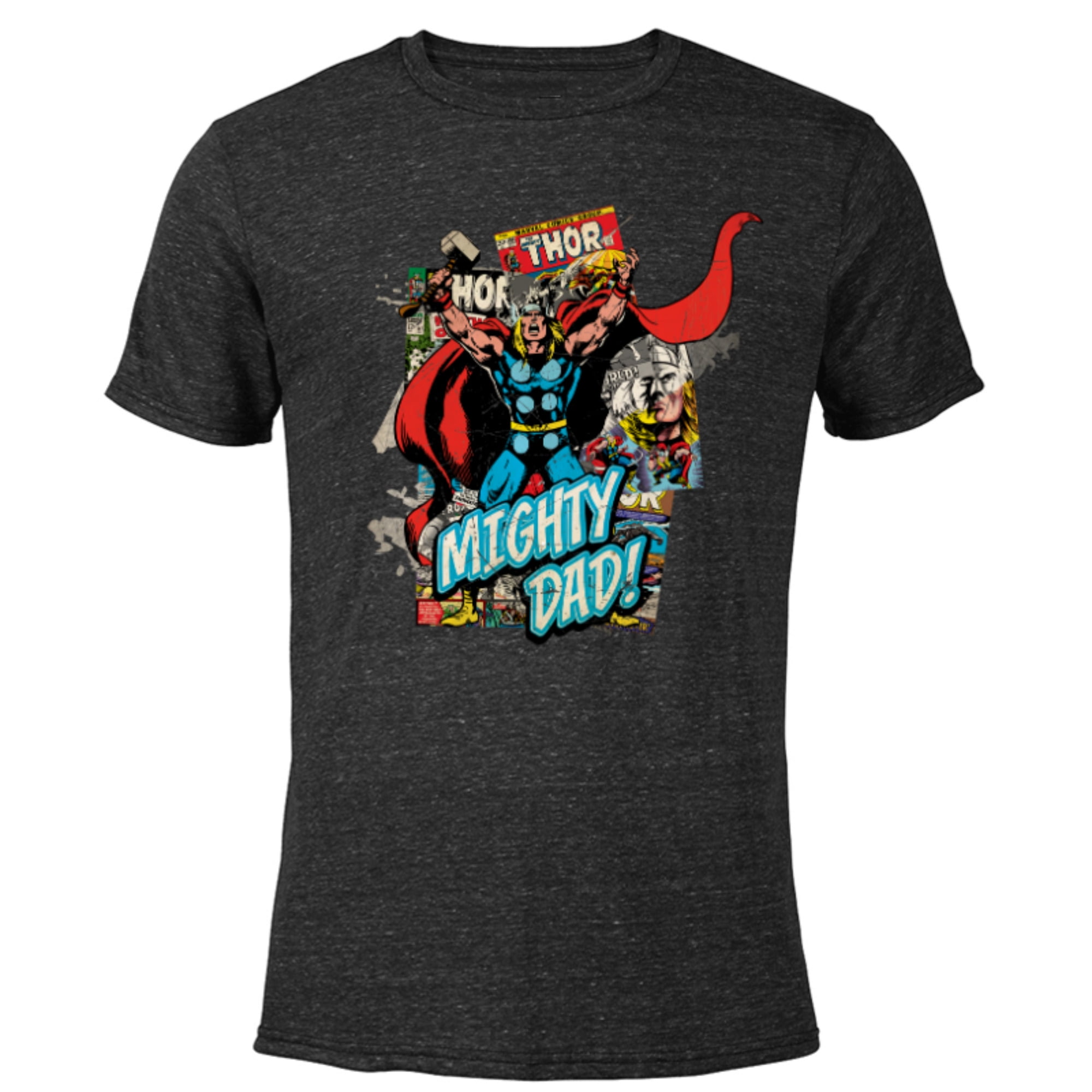 Marvel Thor Mighty Dad Comic Book Father's Day - Short Sleeve Blended T ...