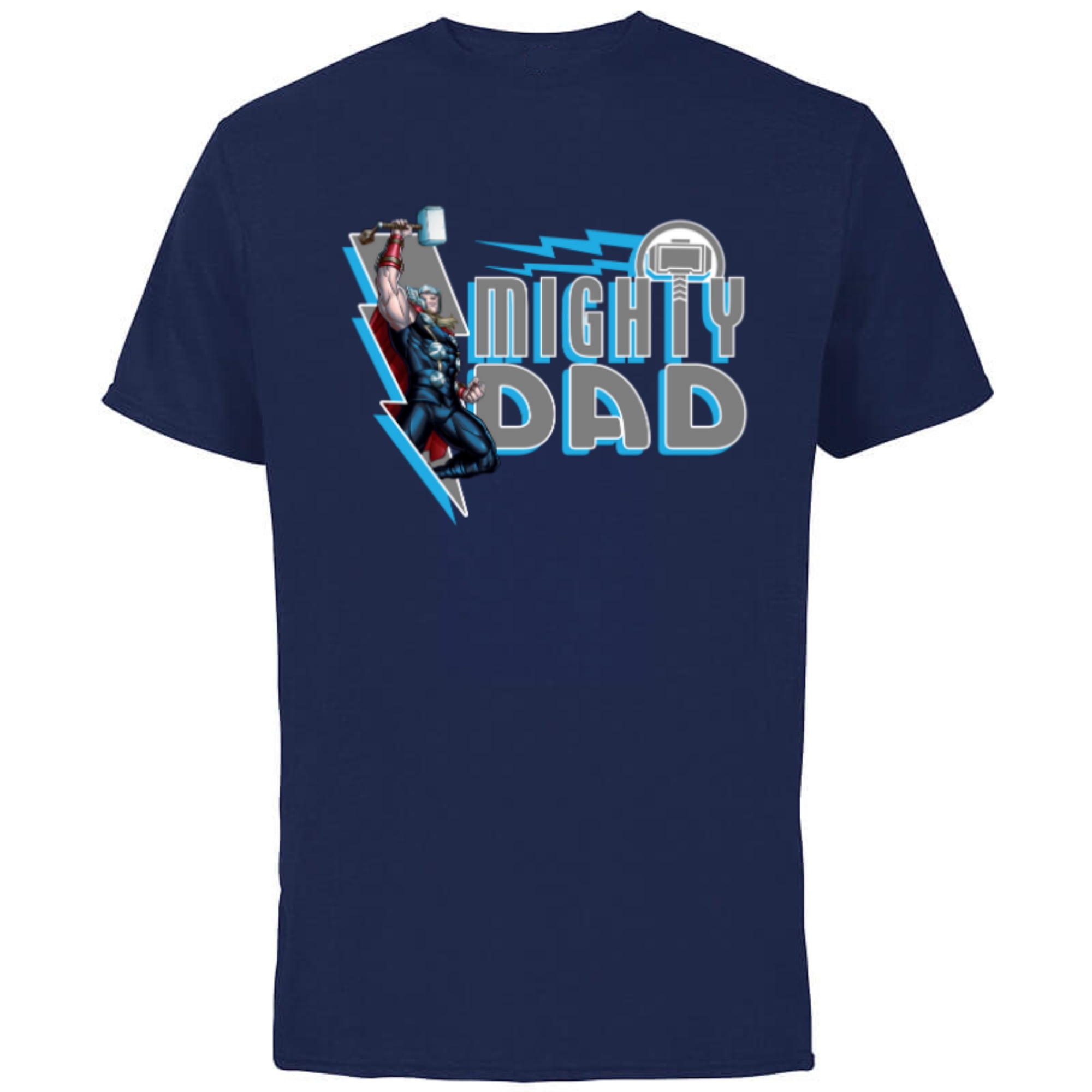 Marvel Thor Mighty Dad Father's Day - Short Sleeve Cotton T-Shirt for ...