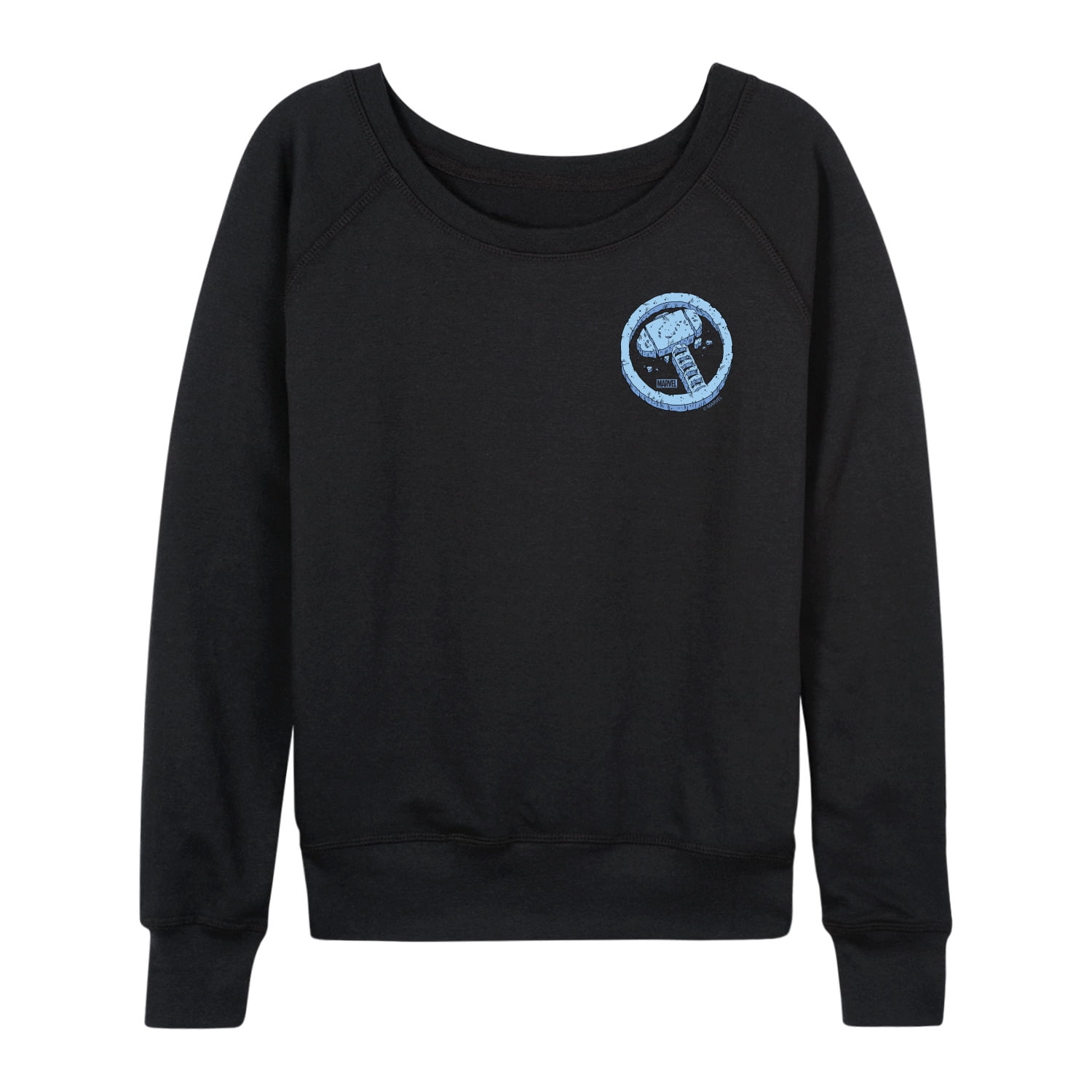 Marvel - Thor Rock Icon - Women's French Terry Long Sleeve Pullover ...
