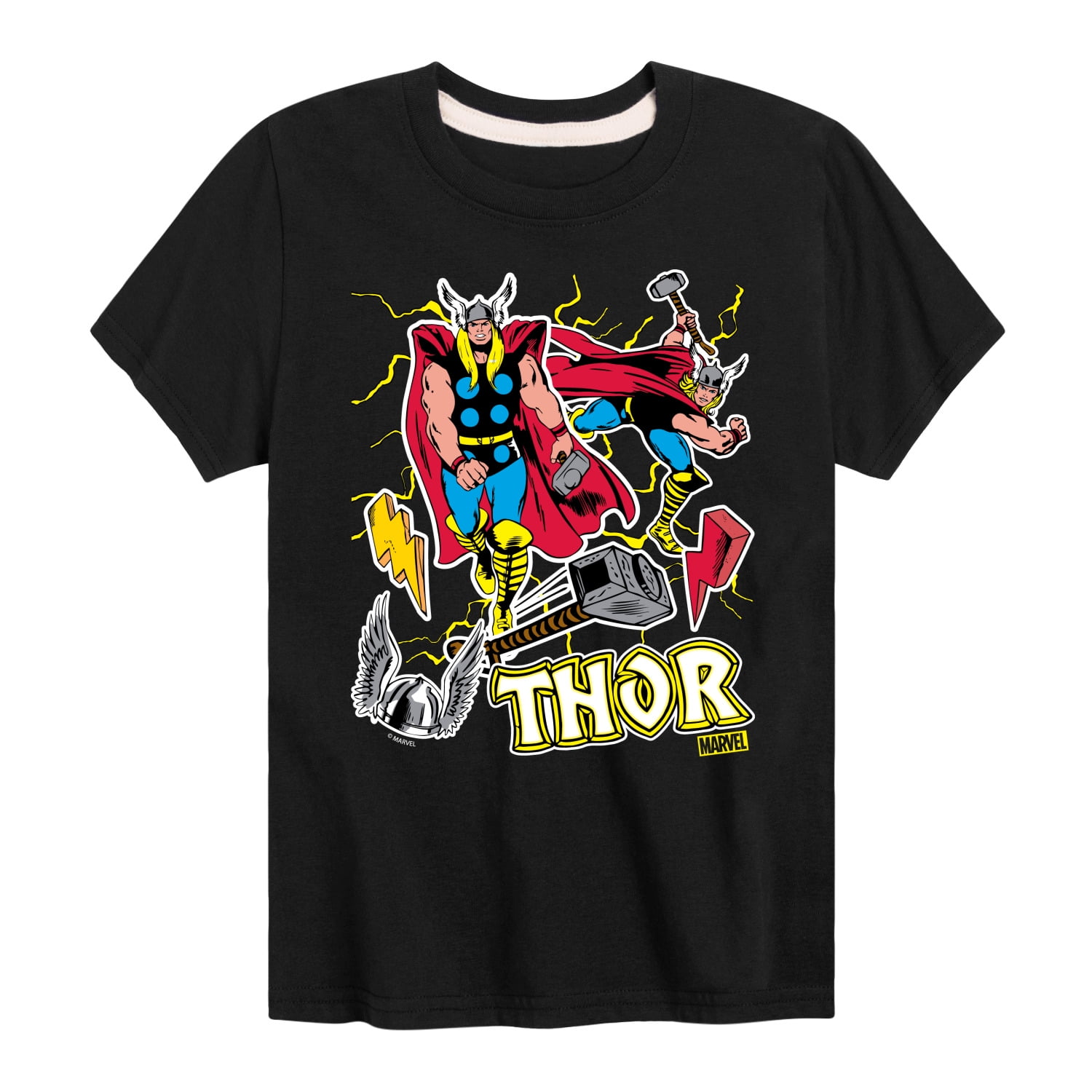 Marvel Thor - Stickers Style - Toddler and Youth Short Sleeve Graphic T ...