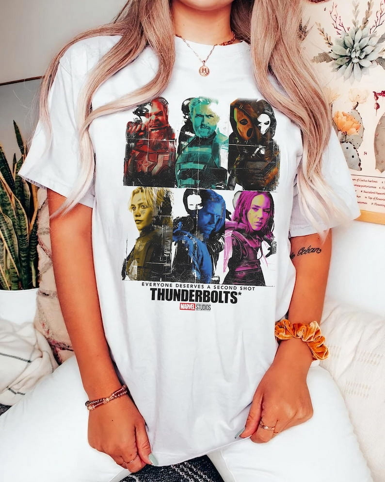 Marvel Thunderbolts 2025 Everyone deserves a second shot T-Shirt, Marvel Holiday Gift, Marvel ...