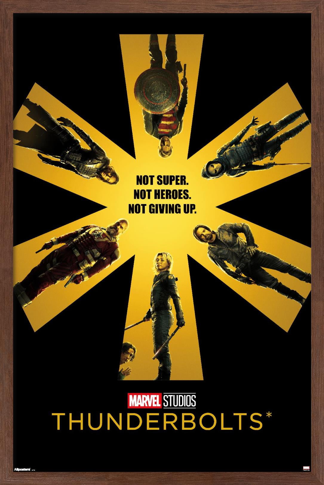 Marvel Thunderbolts (2025) - One Sheet Wall Poster, 14.725" x 22.375" Framed - Walmart.com