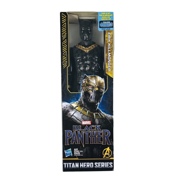 Marvel Titan Hero Series Action Figure Black Panther Erik Killmonger 12 ...