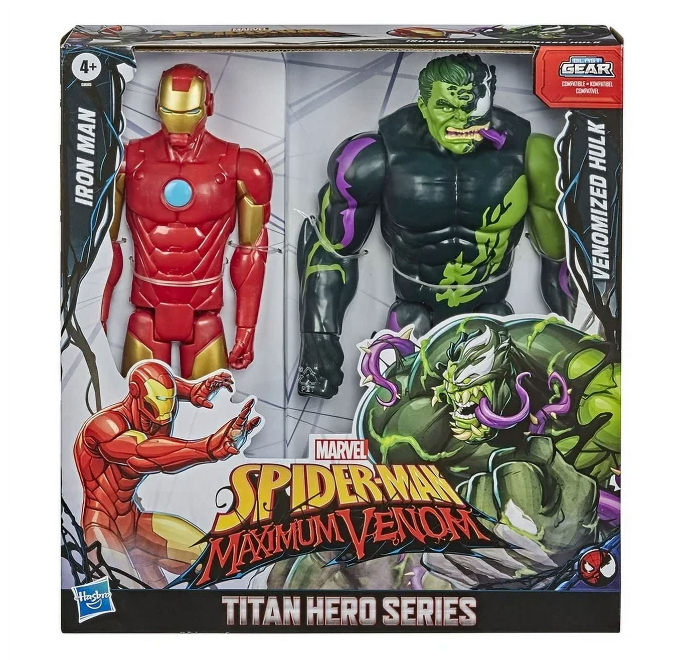 Marvel Titan Hero Series Action Figures, Spider-Man Maximum Venom Iron ...