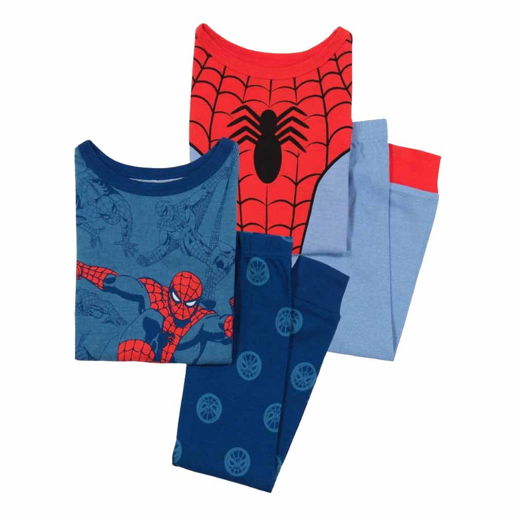Marvel Toddler Boys' 4pc Spider-Man Cosplay Snug Fit Pajama Set - (Red ...