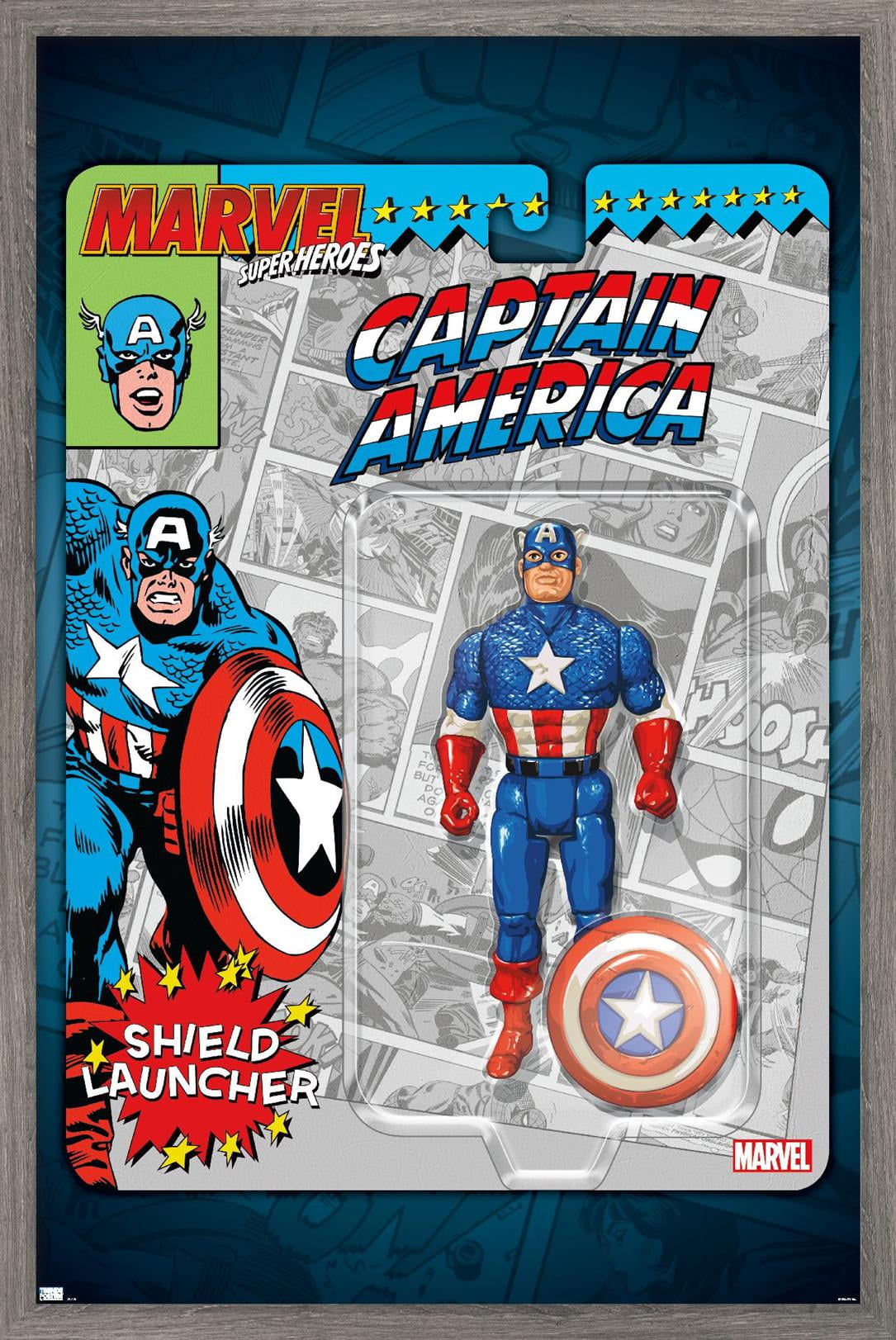 Marvel Toy Vault - Captain America Wall Poster, 14.725" x 22.375 ...