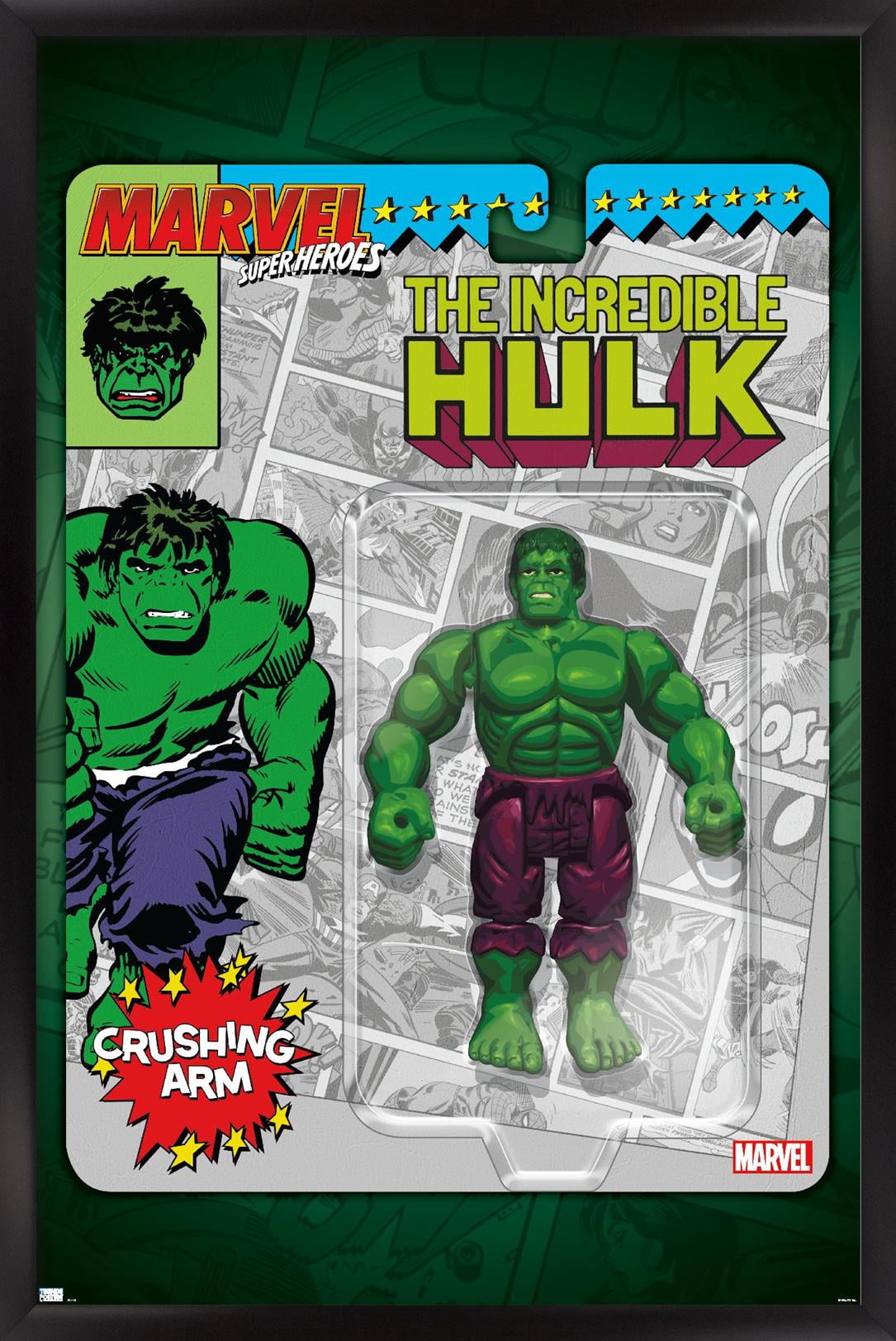 Marvel Toy Vault - Hulk Wall Poster, 22.375" x 34" Framed - Walmart.com