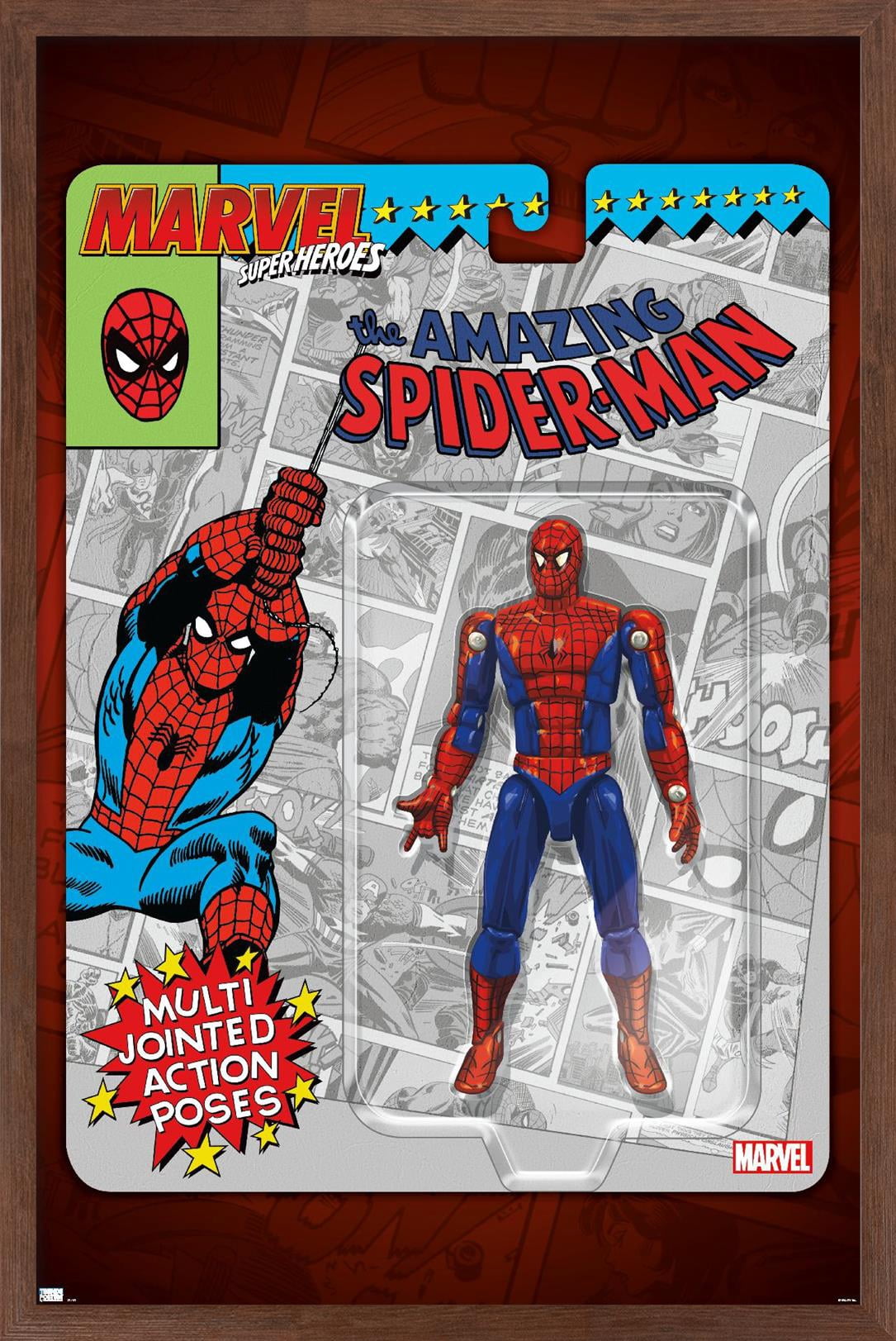Marvel Toy Vault - Spider-Man Wall Poster, 22.375" x 34" Framed ...