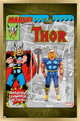 Marvel Toy Vault - Thor Wall Poster, 22.375" x 34" Framed - Walmart.com
