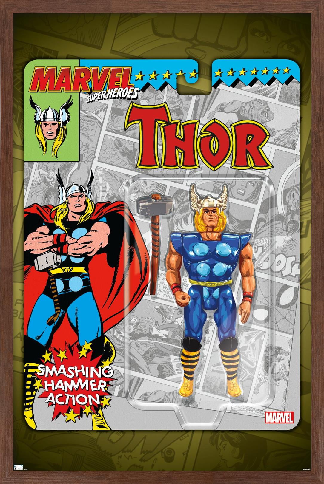 Marvel Toy Vault - Thor Wall Poster, 22.375" x 34" Framed - Walmart.com