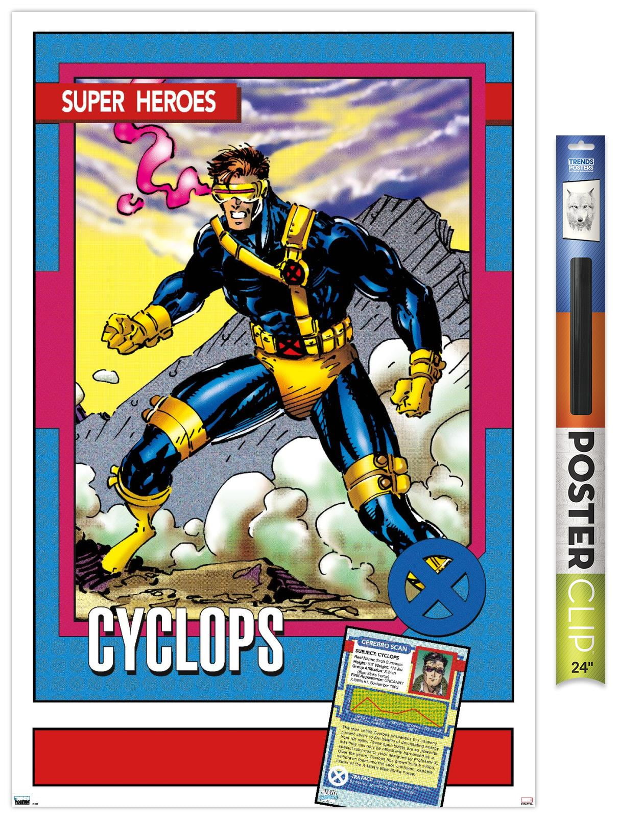 Marvel Trading Cards - Cyclops Wall Poster, 22.375" x 34" - Walmart.com