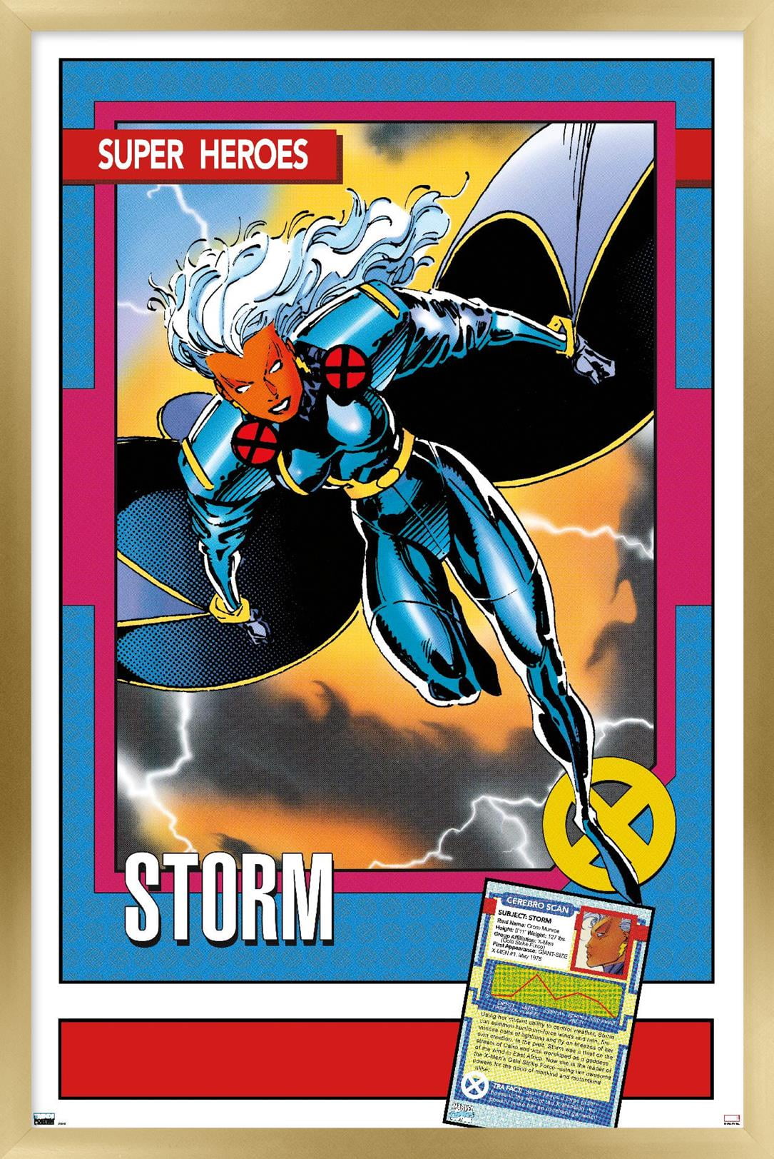 Marvel Trading Cards - Storm Wall Poster, 22.375" x 34" Framed ...