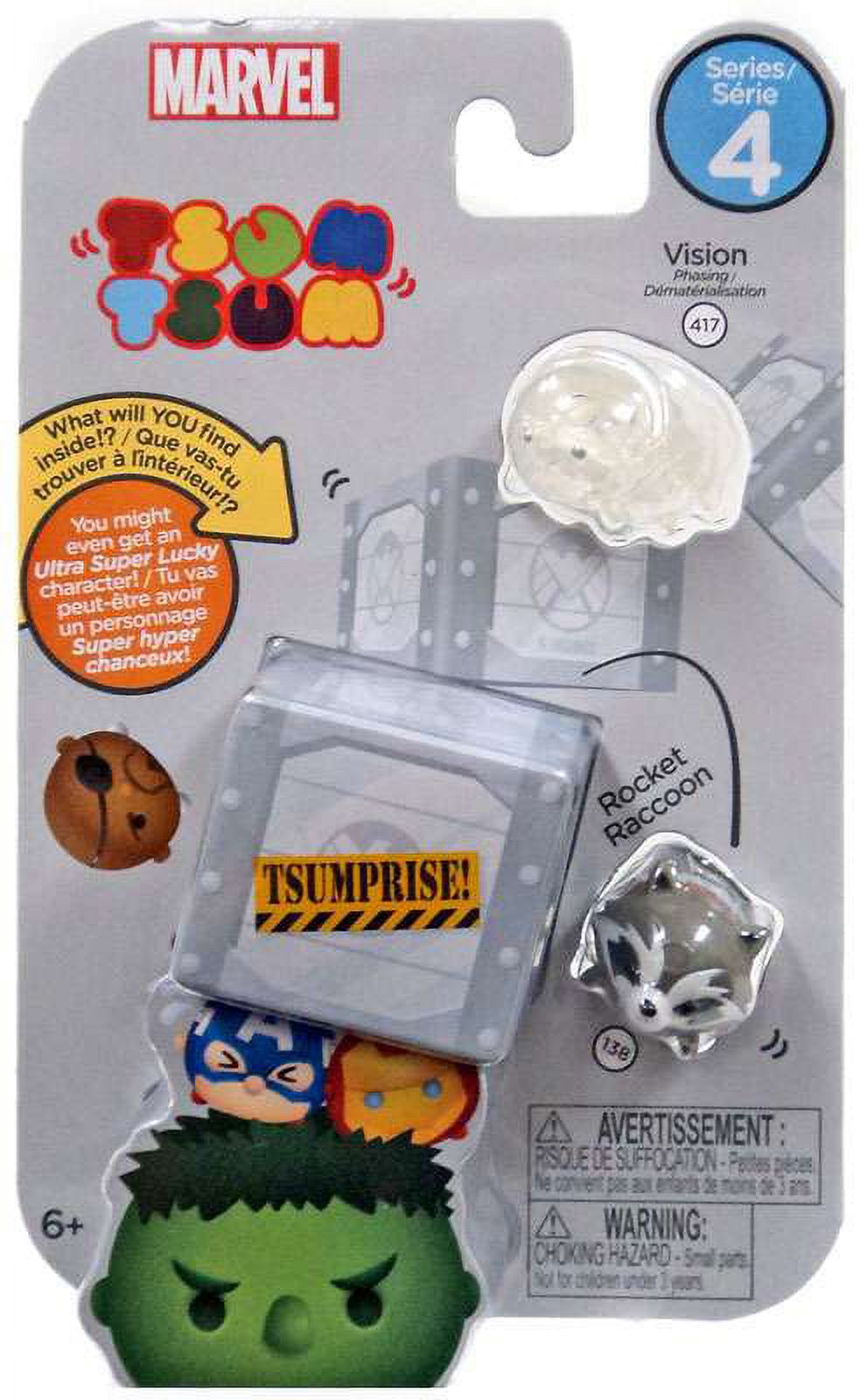 Marvel Tsum Tsum Series 4 Vision (Phasing) & Rocket Raccoon Minifigure ...