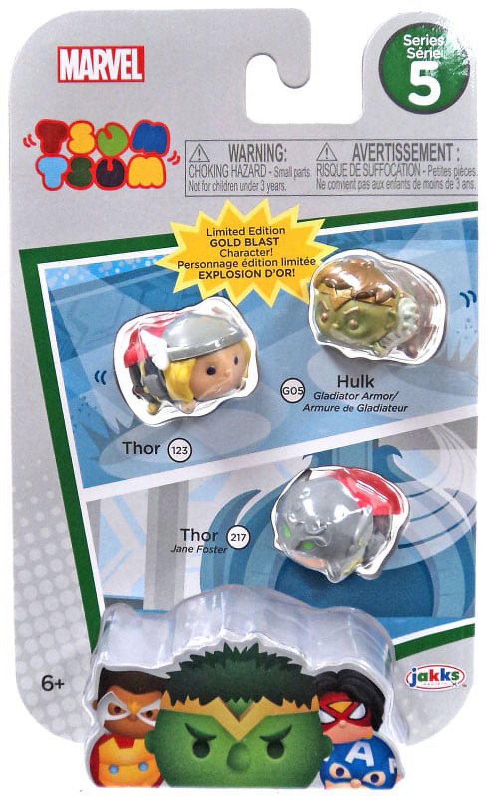 Marvel Tsum Tsum Series 5 Thor, Hulk & Thor (Jane Foster) Minifigure 3 ...