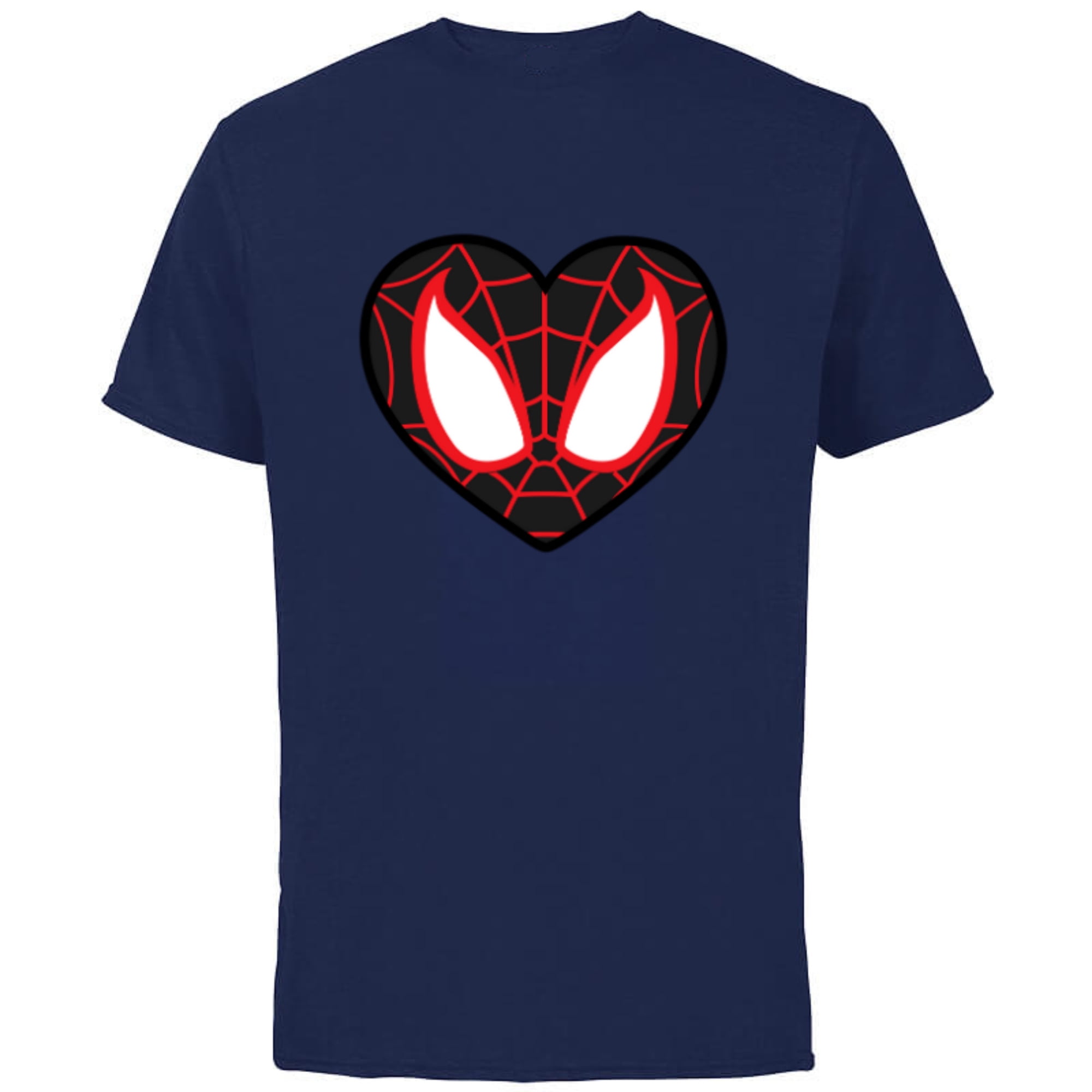 Marvel Ultimate Spider-Man Miles Morales Heart Mask Logo - Short Sleeve ...